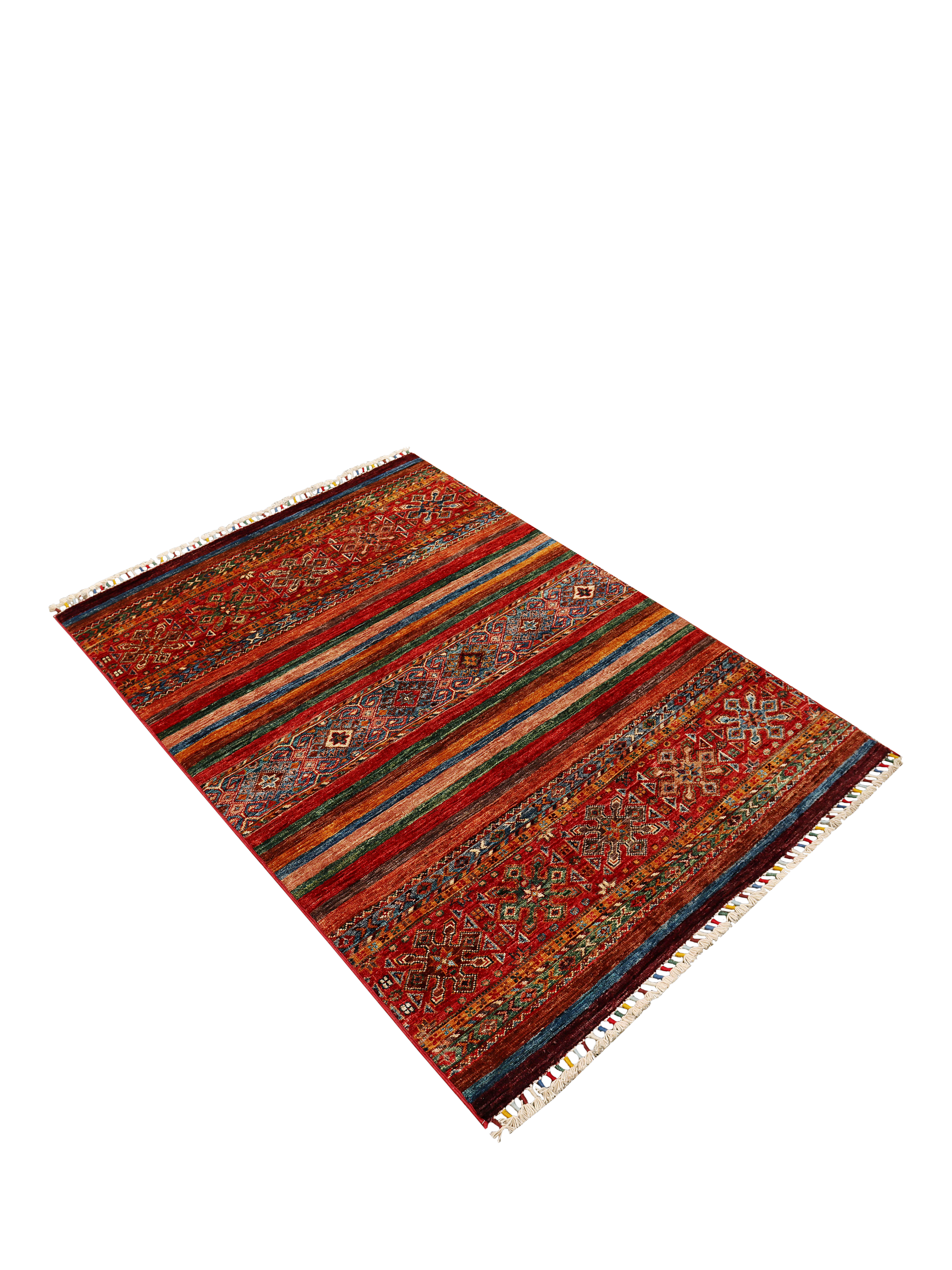 Gooch Oriental Khurjeen Pure Wool Rug, Multi, L147 x W103 cm
