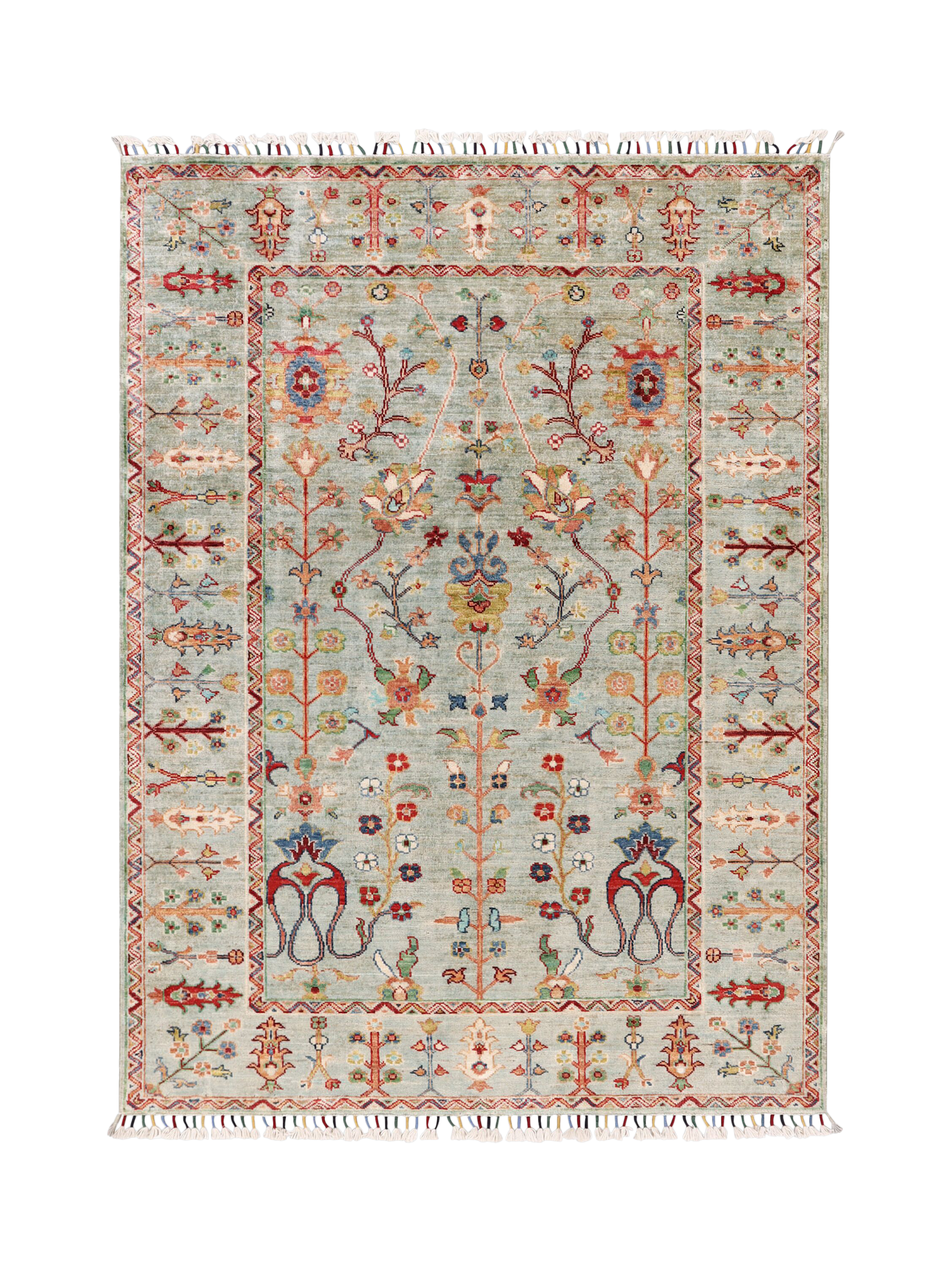 Gooch Oriental Sultani Pure Wool Rug, Grey, L172 x W124 cm