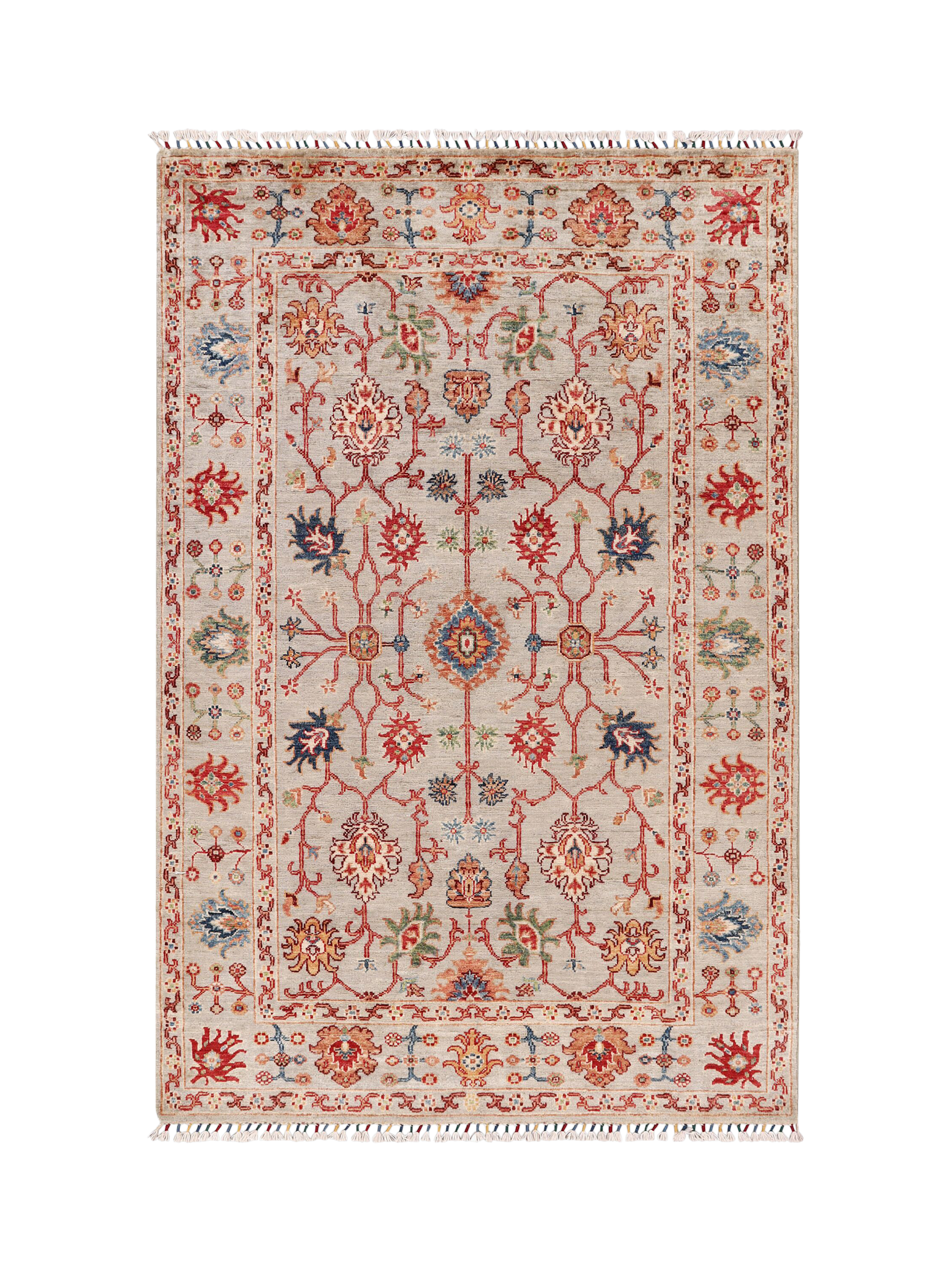 Gooch Oriental Sultani Pure Wool Rug, Grey, L183 x W121 cm