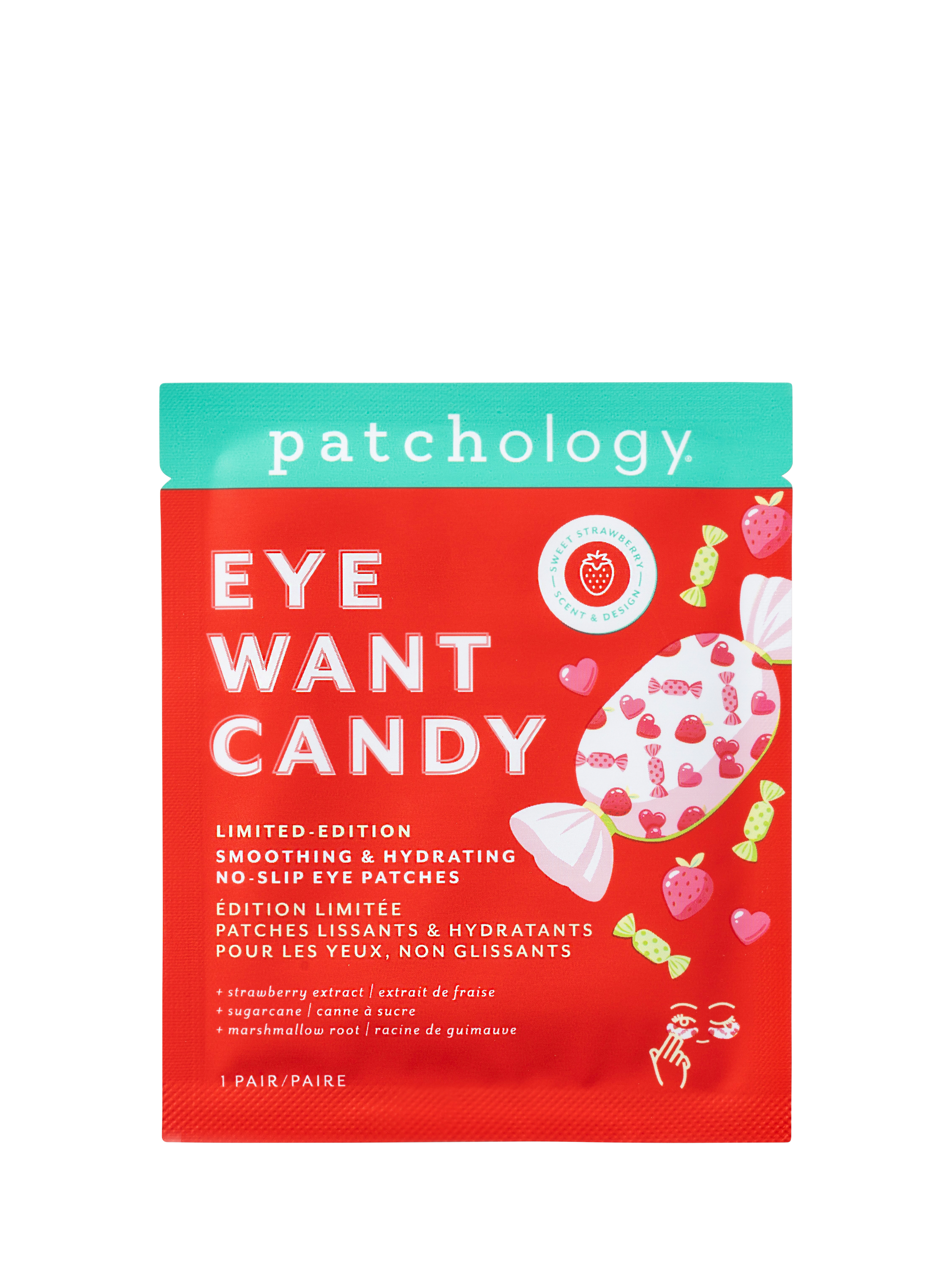 Patchology Eye Want Candy Smoothing & Hydrating Eye Patches, x 1 Pair