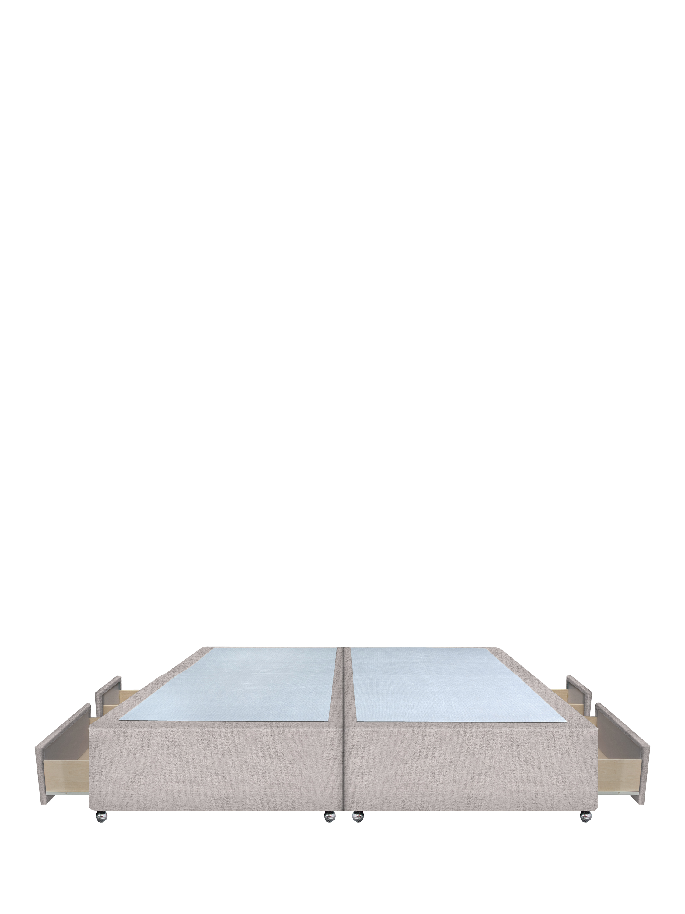 John Lewis Non-Sprung Upholstered Continental 2+2 Drawer Divan Base ...