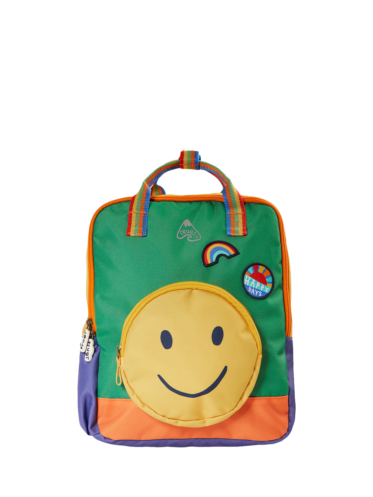 Frugi Kids' Ramble Rainbow Backpack, Happy Hotchpotch