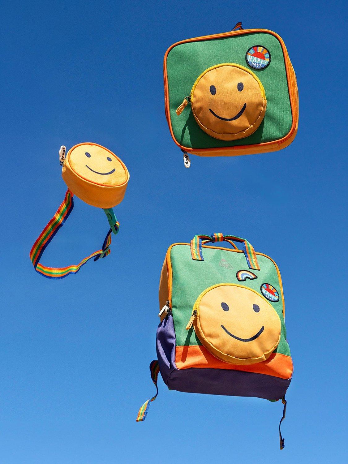 Frugi Kids' Ramble Rainbow Backpack, Happy Hotchpotch