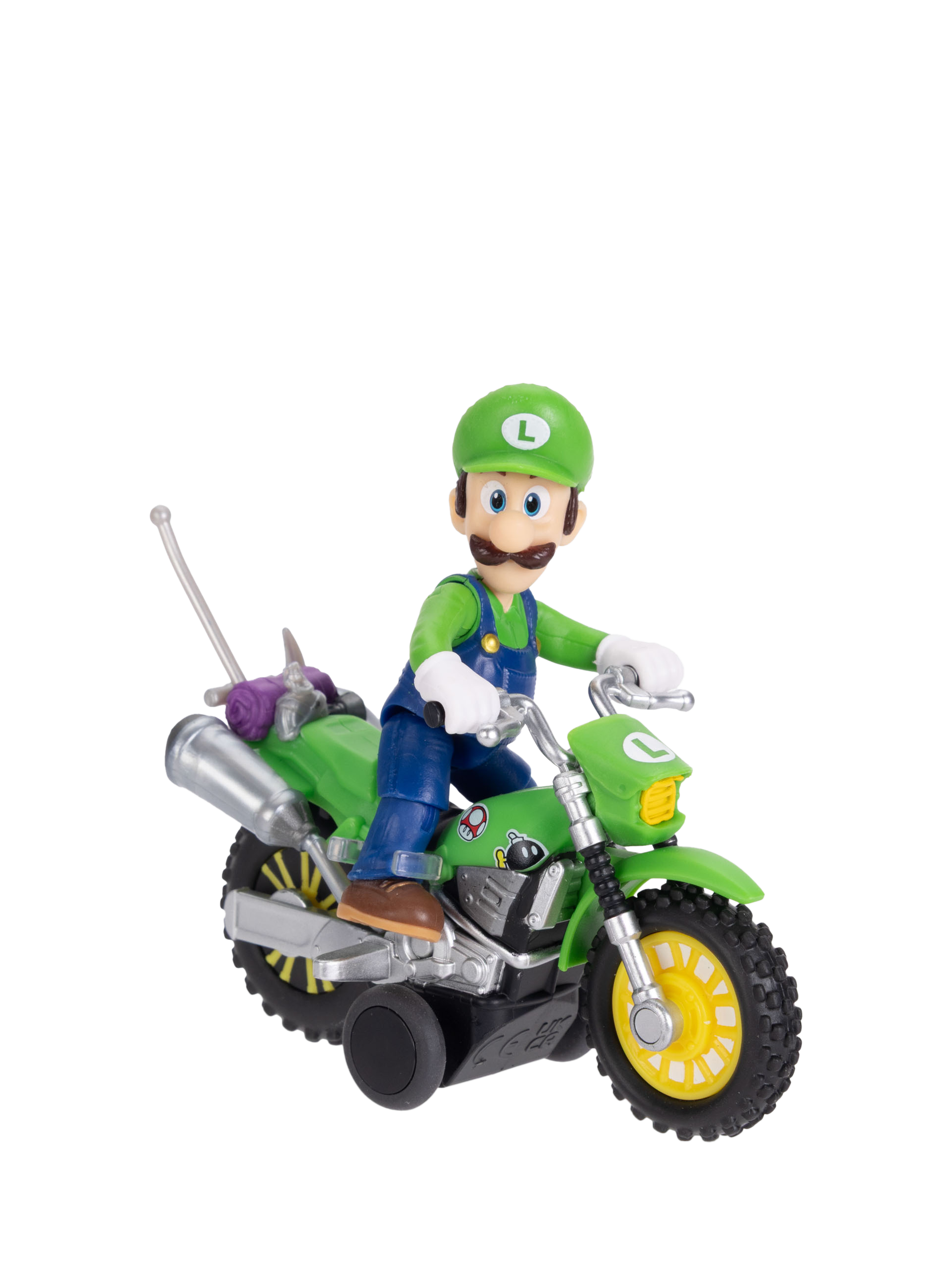Super Mario Bros. Super Mario Galaxy Movie Luigi and Motorcycle Set