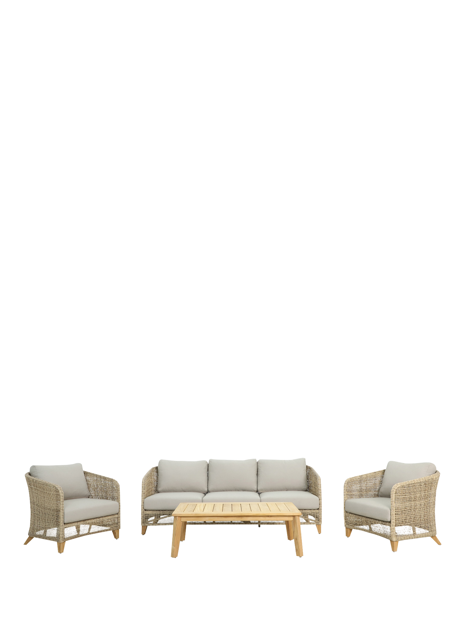 KETTLER Durban 5-Seater Garden Lounging Set, FSC-Certified (Teak Wood ...