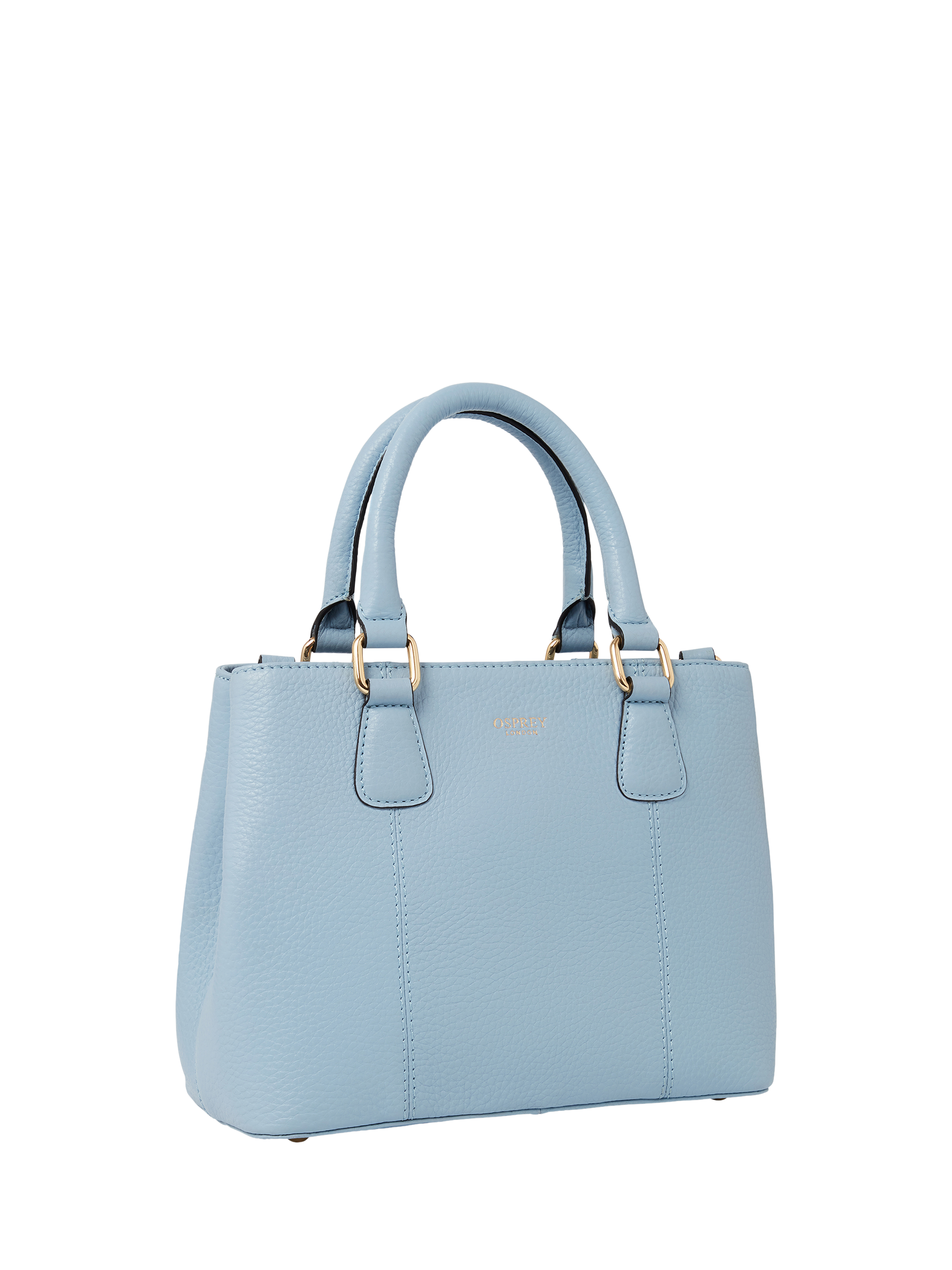 Osprey London The Adaline Mini Leather Grab Bag, Celestial Blue