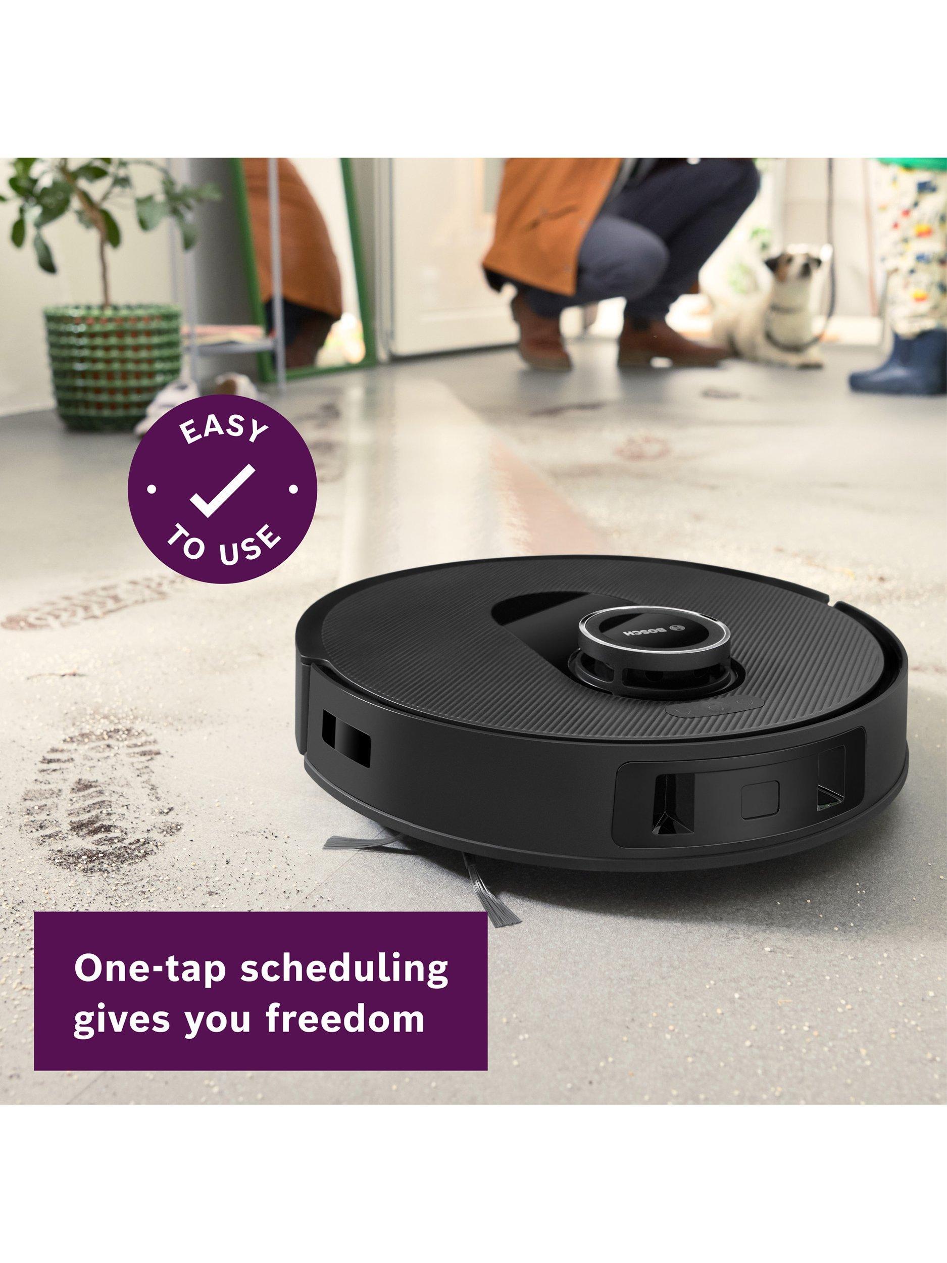 Bosch BCRDW3BX Spotless Max Cam Wet & Dry Robot Vacuum Cleaner, Black