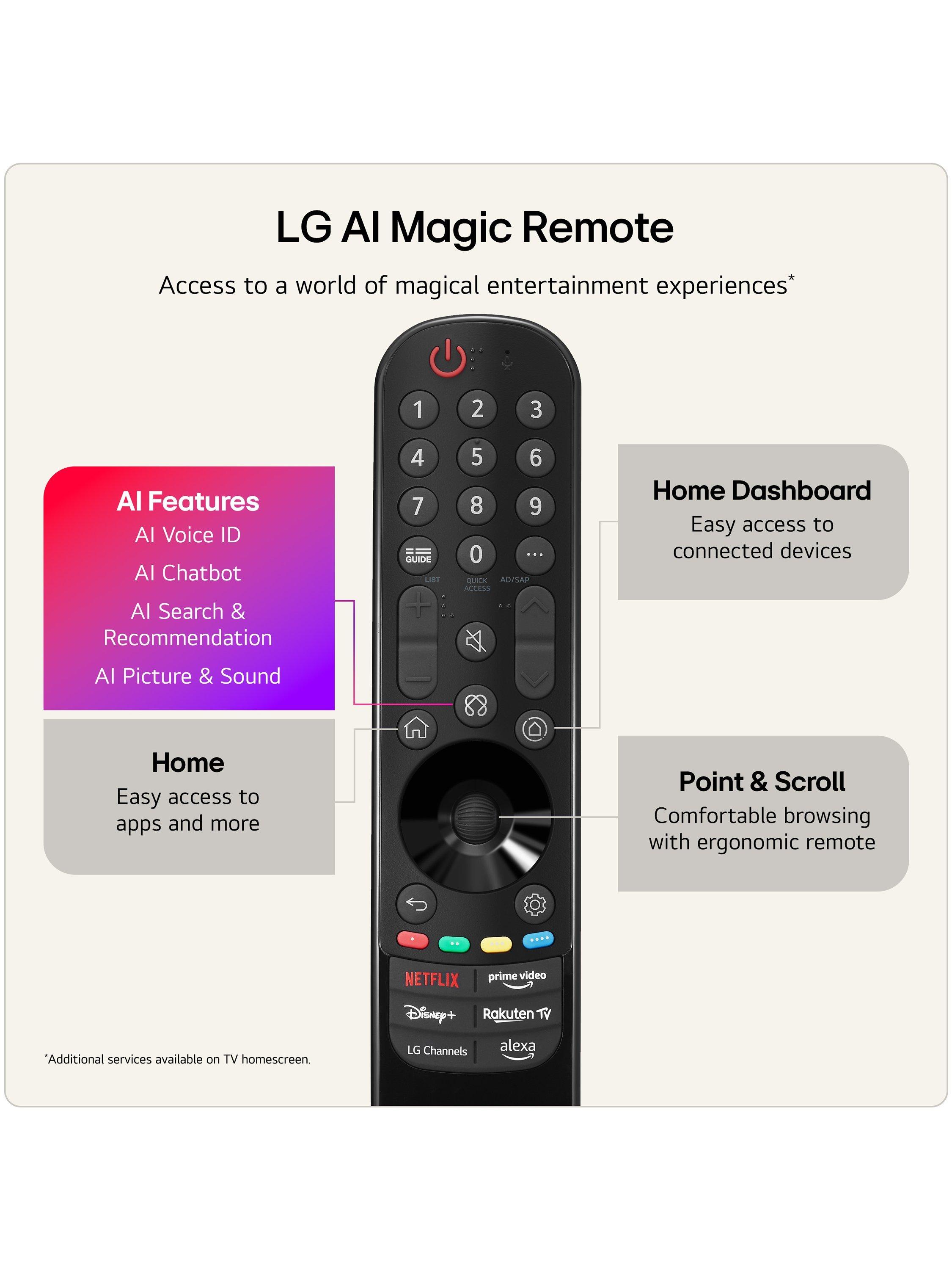 LG OLED42C64LA (2026) OLED evo HDR 4K Ultra HD Smart AI TV, 42 inch ...