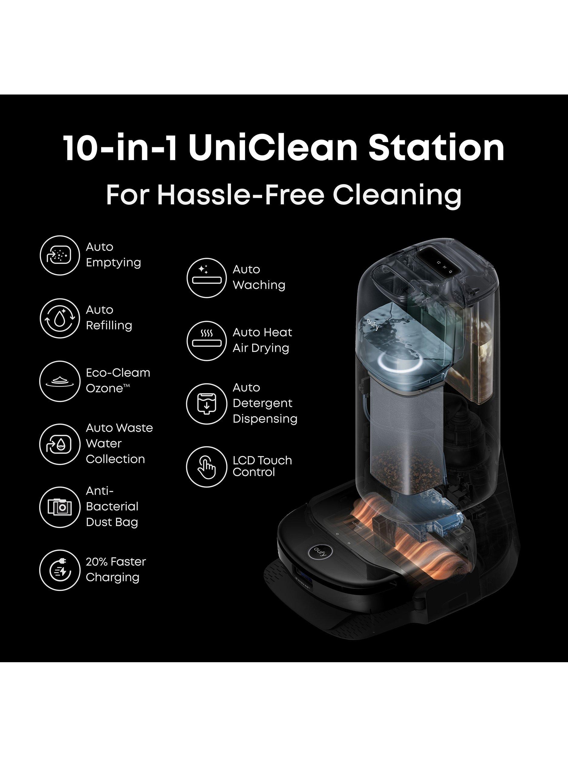 eufy Omni S1 Pro Robot Vacuum and Mop with All-in-One Station, Black