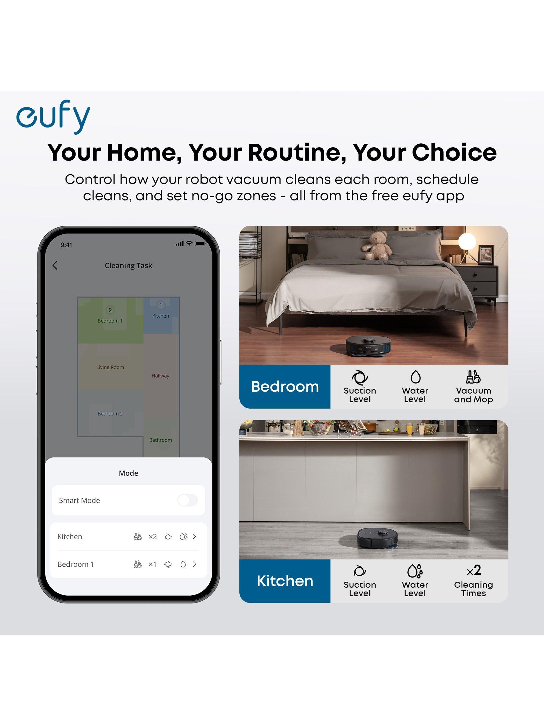 eufy Omni S1 Pro Robot Vacuum and Mop with All-in-One Station, Black