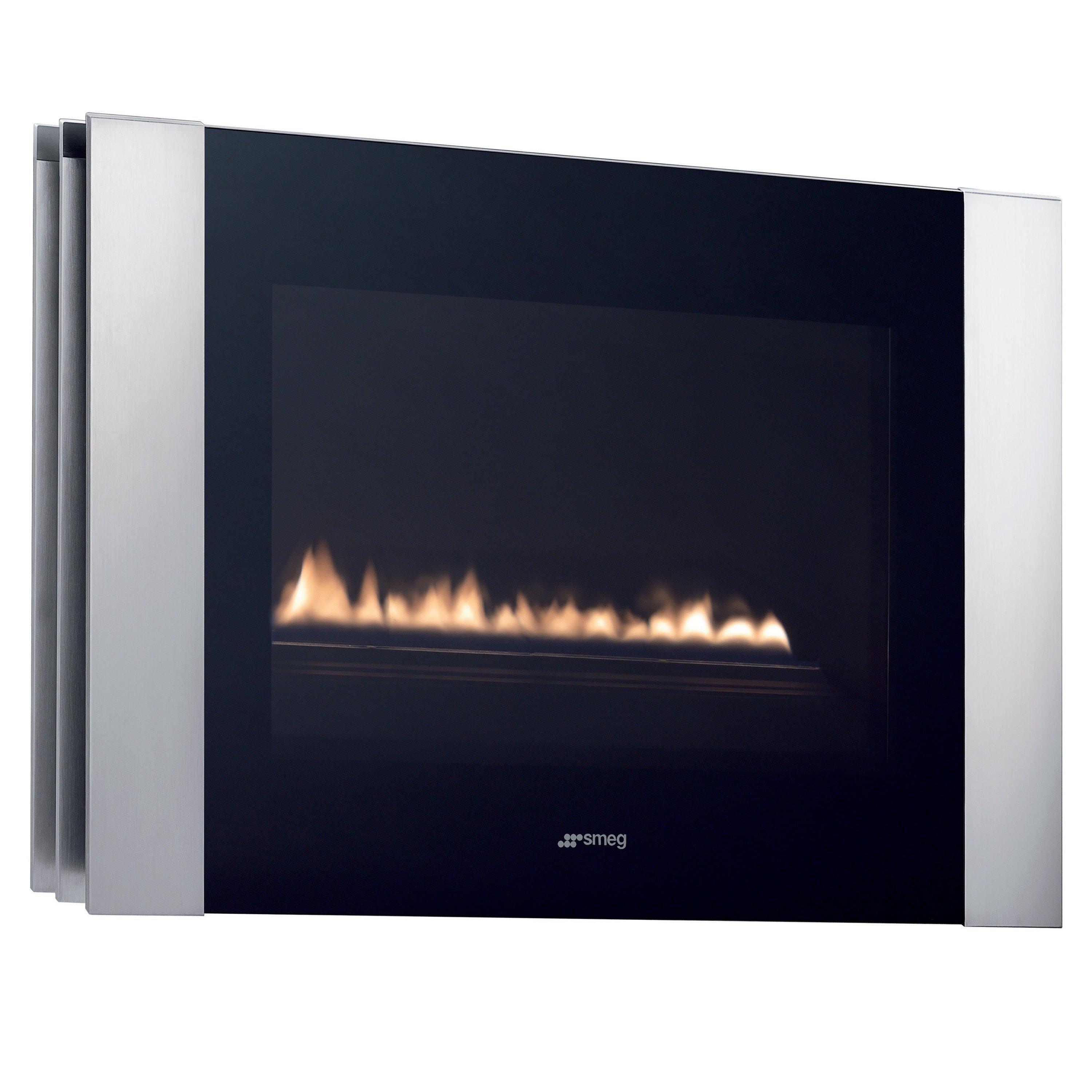 Smeg L23LIN Flueless Gas Fire, Stainless Steel