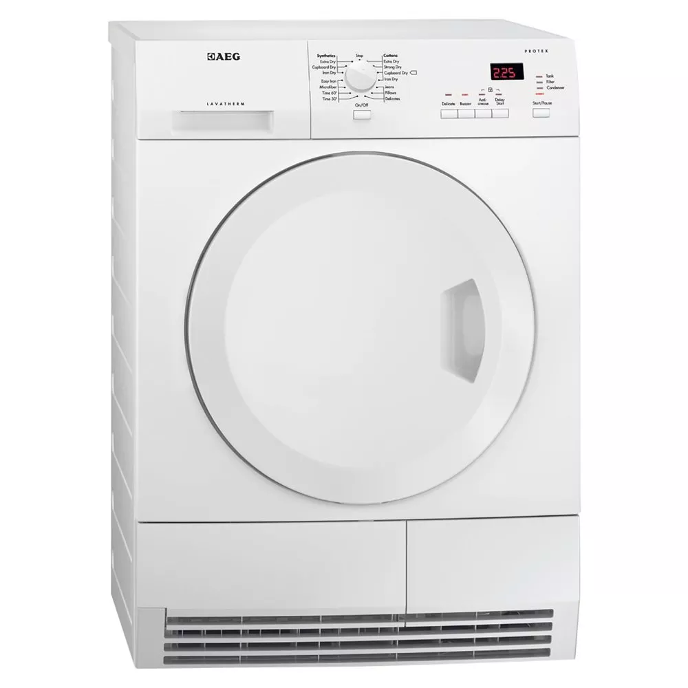 AEG Lavatherm T65270AC Condenser Tumble Dryer, 7kg Load, B Energy ...