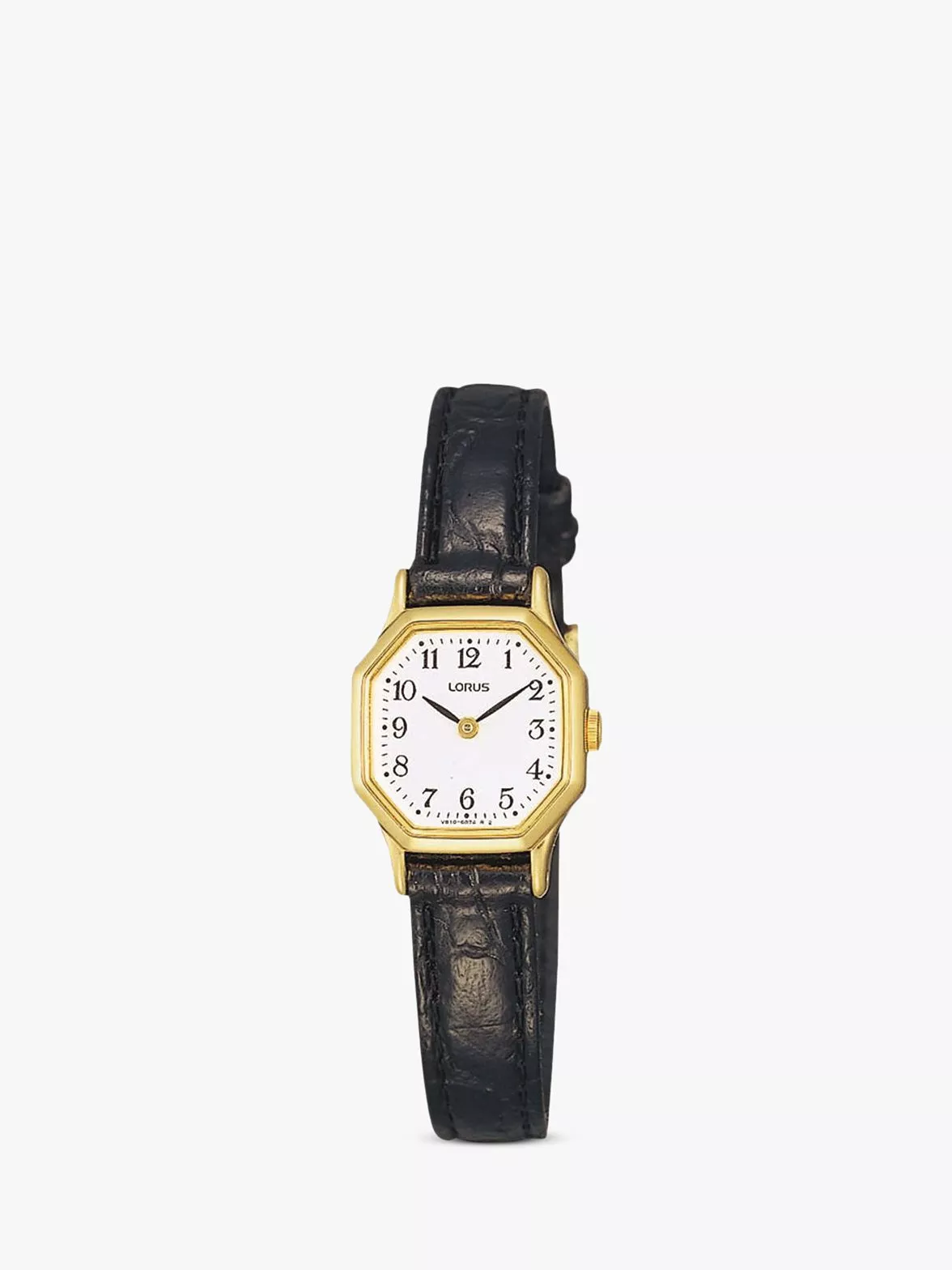 Lorus Women s Octagonal Dial Leather Strap Watch