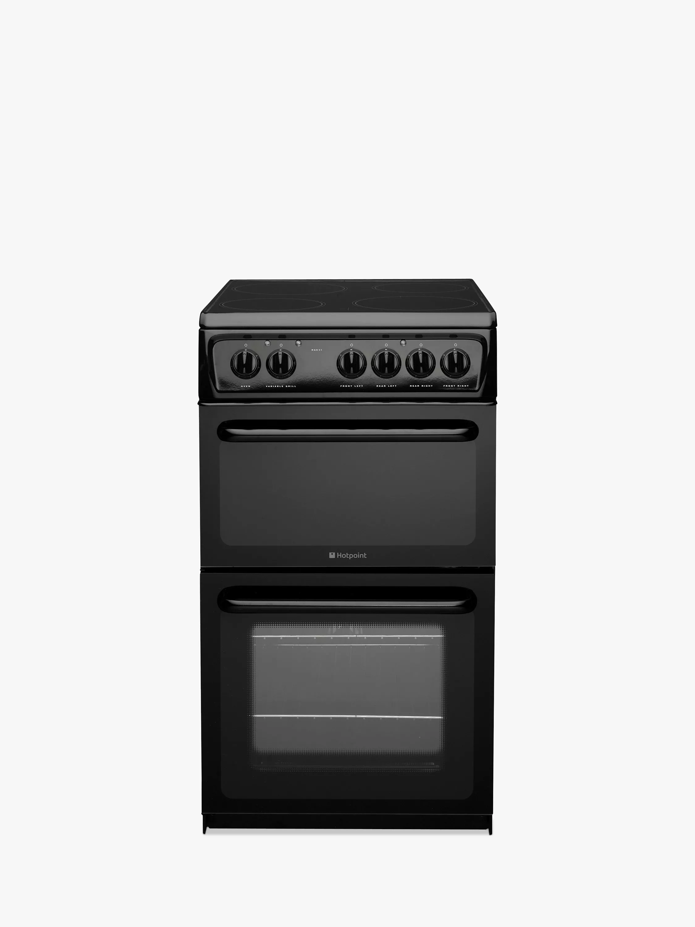 Hotpoint HAE51KS Electric Cooker, Black