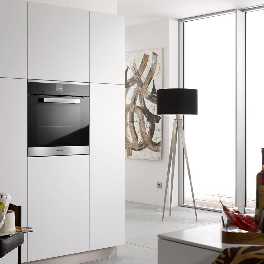 Miele H6660BP PureLine Single Electric Oven, Clean Steel