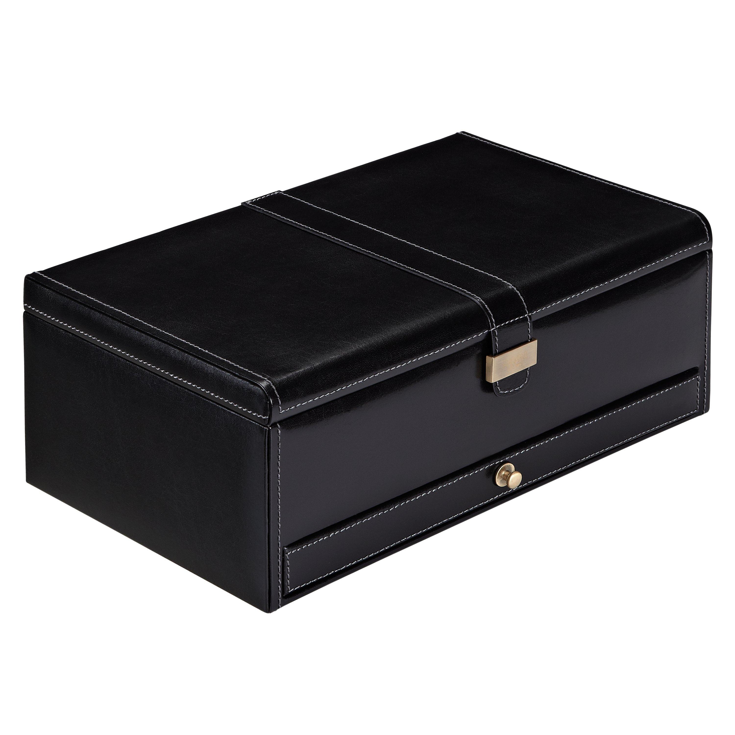 Dulwich Designs Heritage 10-section Watch Box, Black
