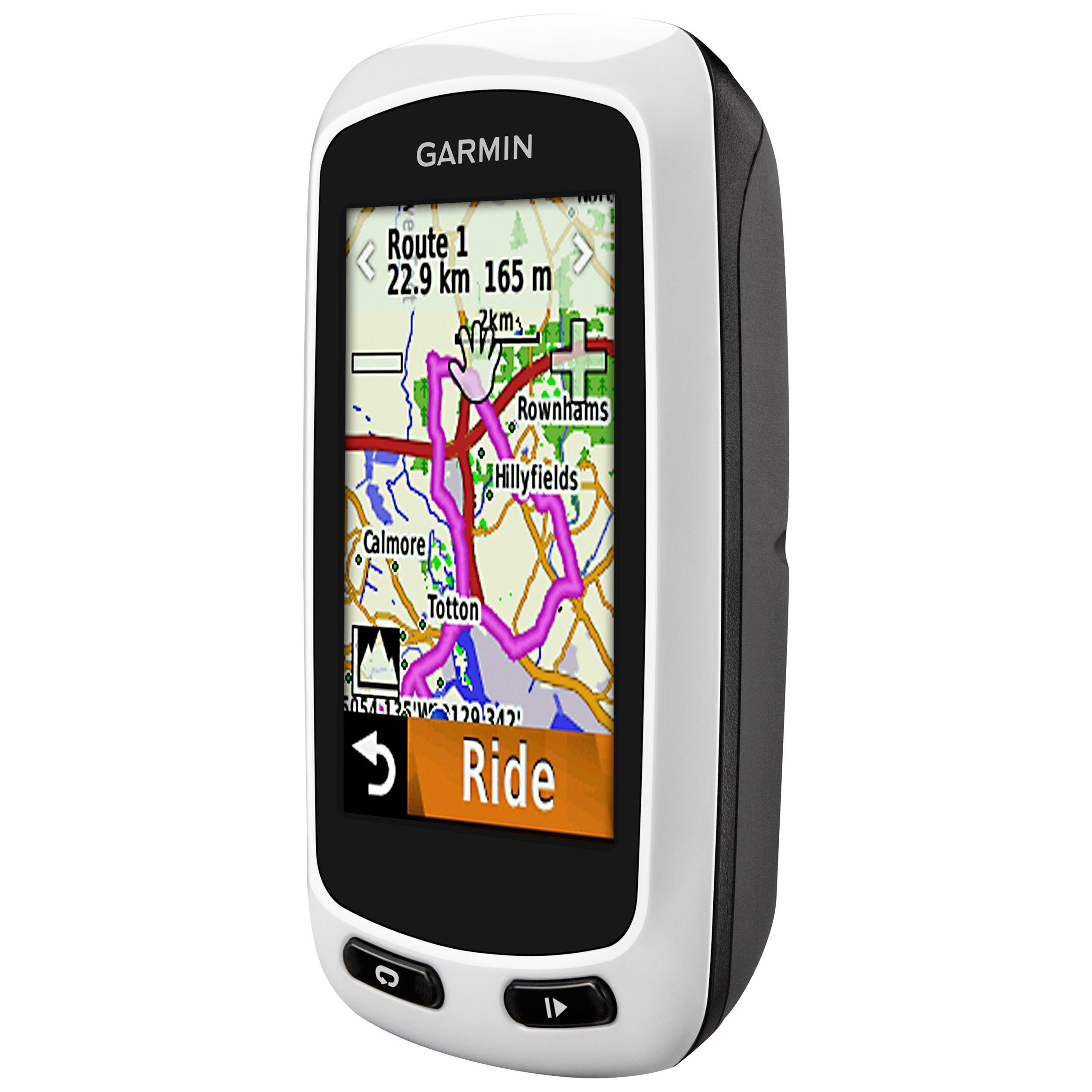 Garmin Edge Touring Touchscreen Bike GPS, Black/White