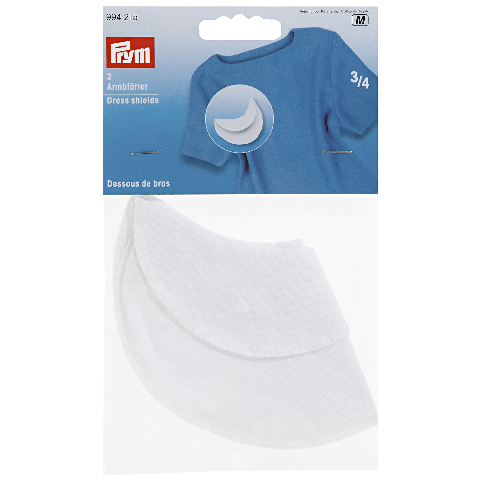 Prym Dress Shields Pack of 2 White