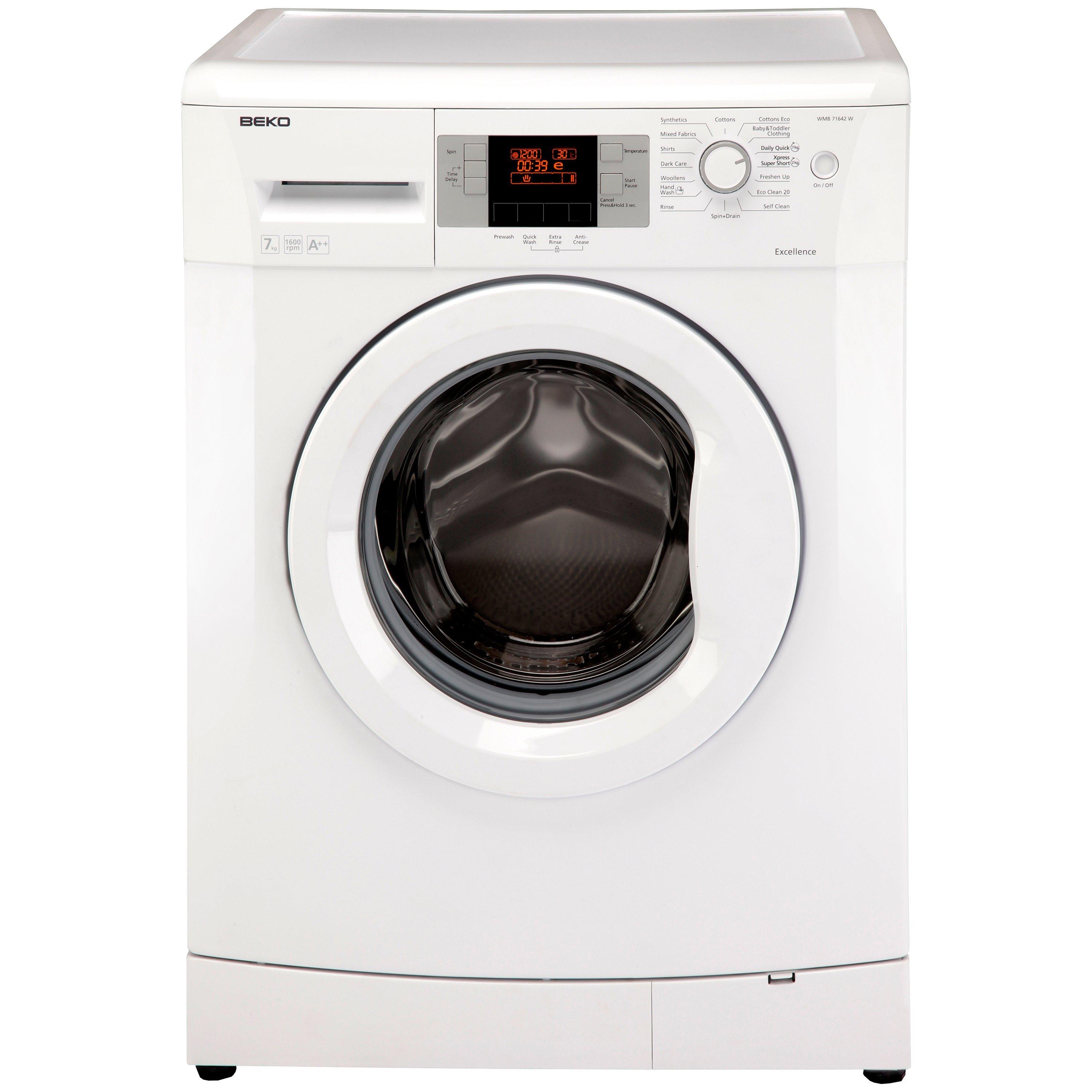 Beko WMB71642W Freestanding Washing Machine, 7kg Load, A++ Energy ...