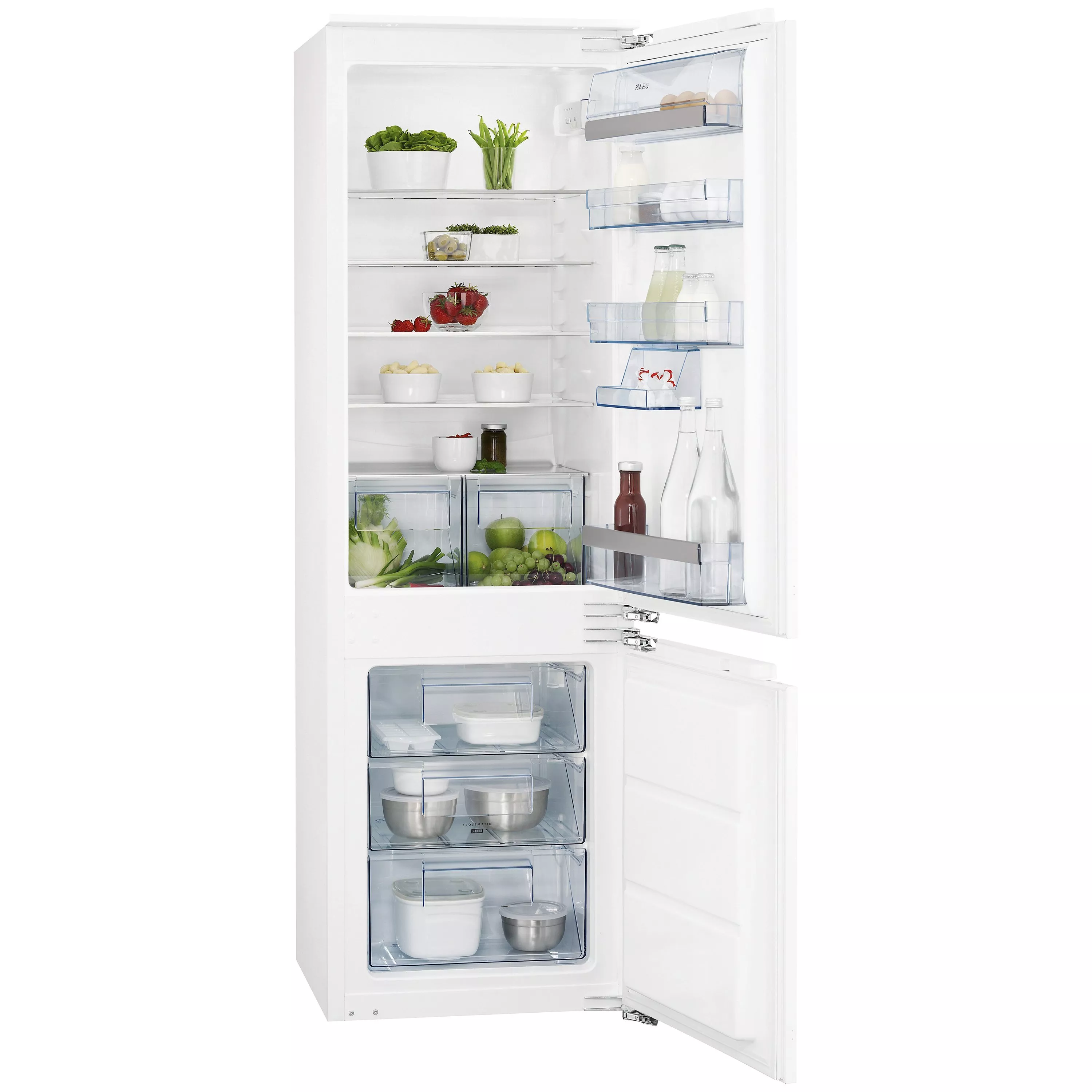 AEG SCS51800F1 Integrated Fridge Freezer, A+ Energy Rating, 56cm Wide
