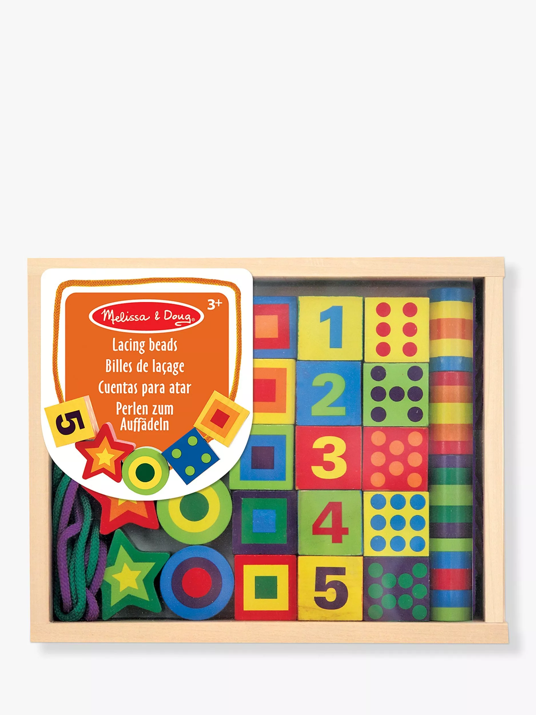 Melissa and doug lacing beads in a box store