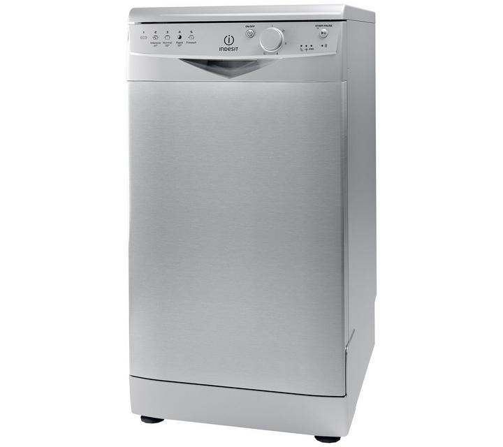 Indesit DSR15BS Freestanding Slimline Dishwasher Silver