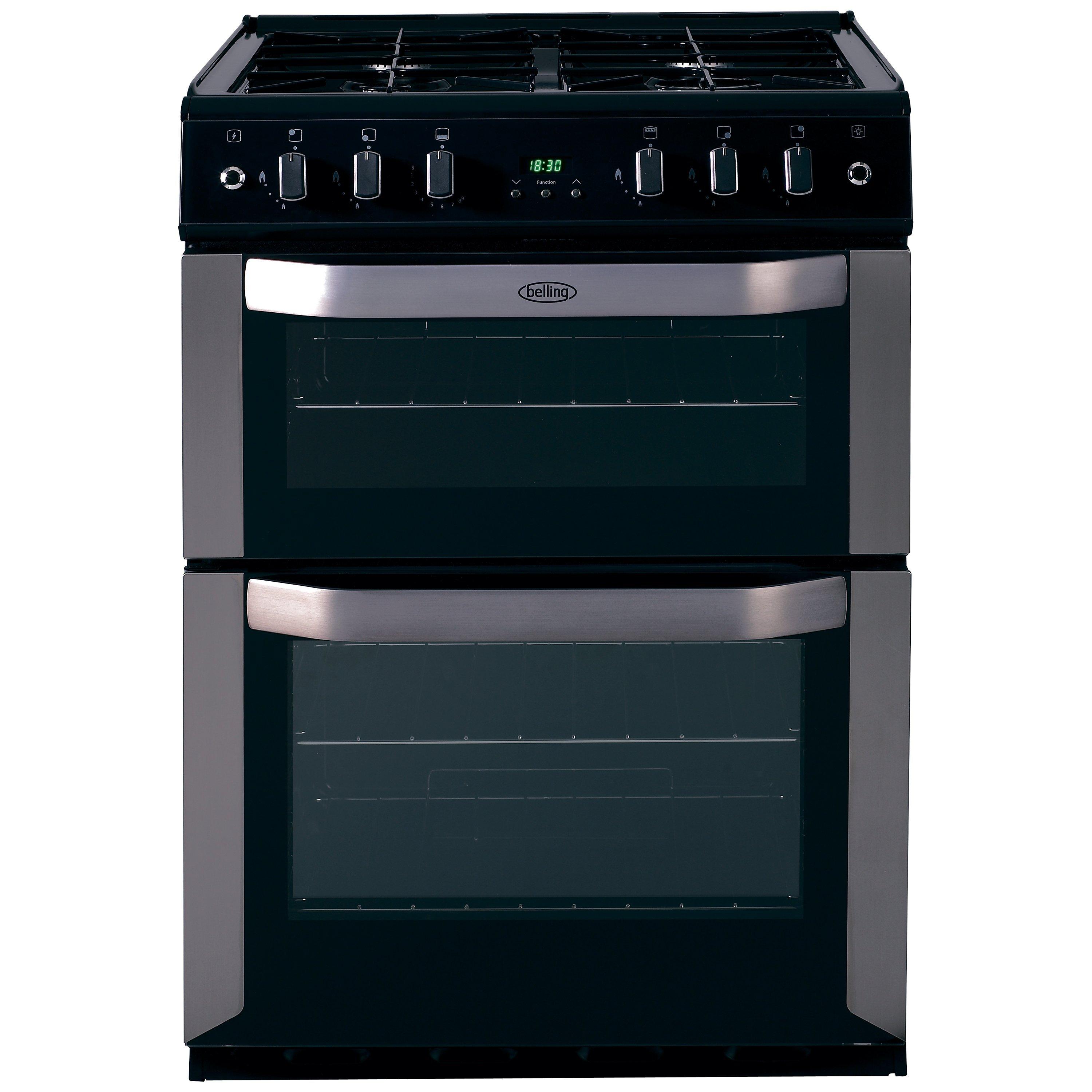 Belling FSG60TC Freestanding Gas Cooker, Stainless Steel