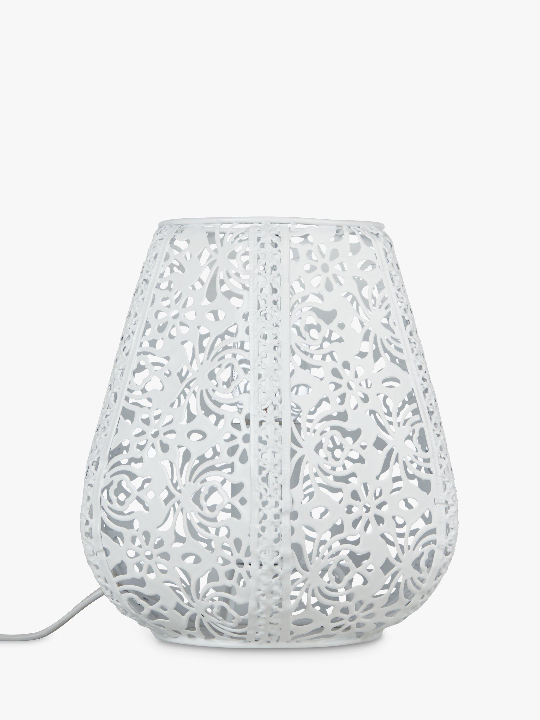 John Lewis & Partners Rosanna Metal Fretwork Table Lamp