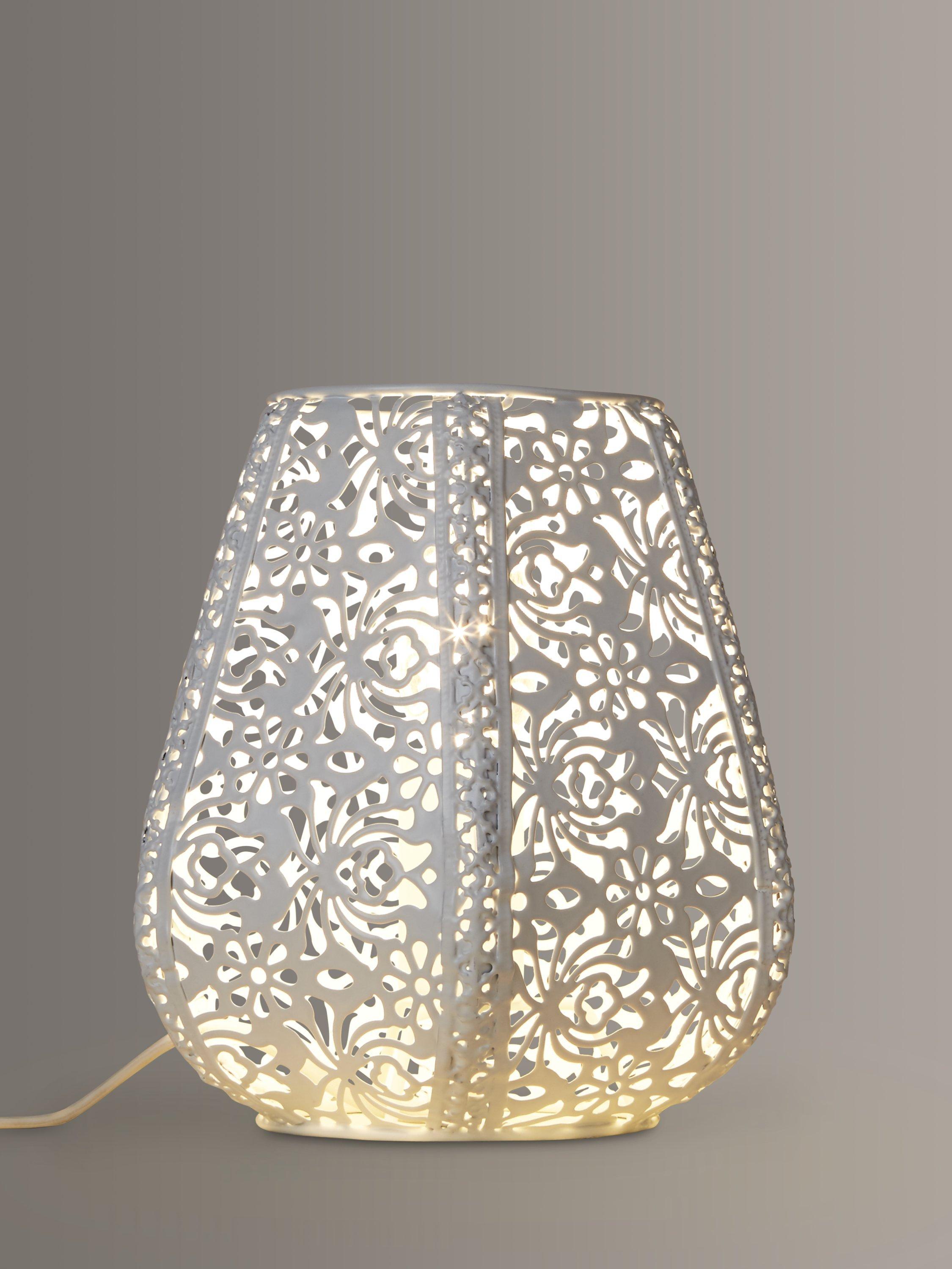 John Lewis & Partners Rosanna Metal Fretwork Table Lamp