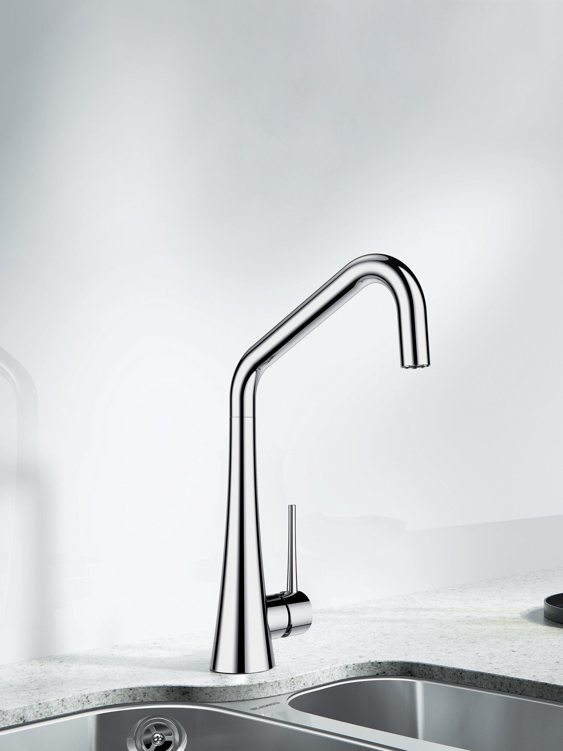 BLANCO Spire BL3030 Single Lever Mixer Kitchen Tap, Chrome