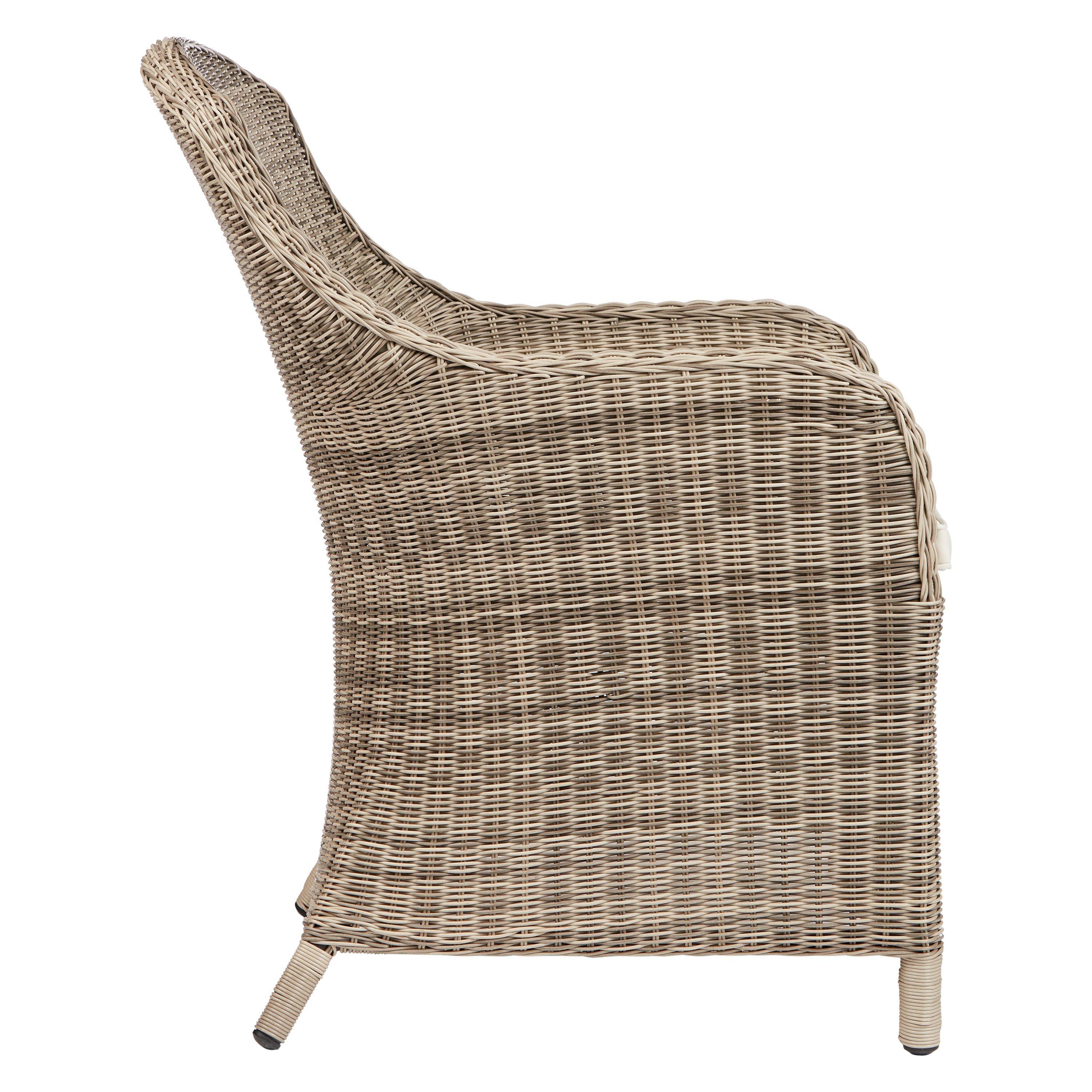 John Lewis Dante Deluxe Garden Dining Armchair Set of 2