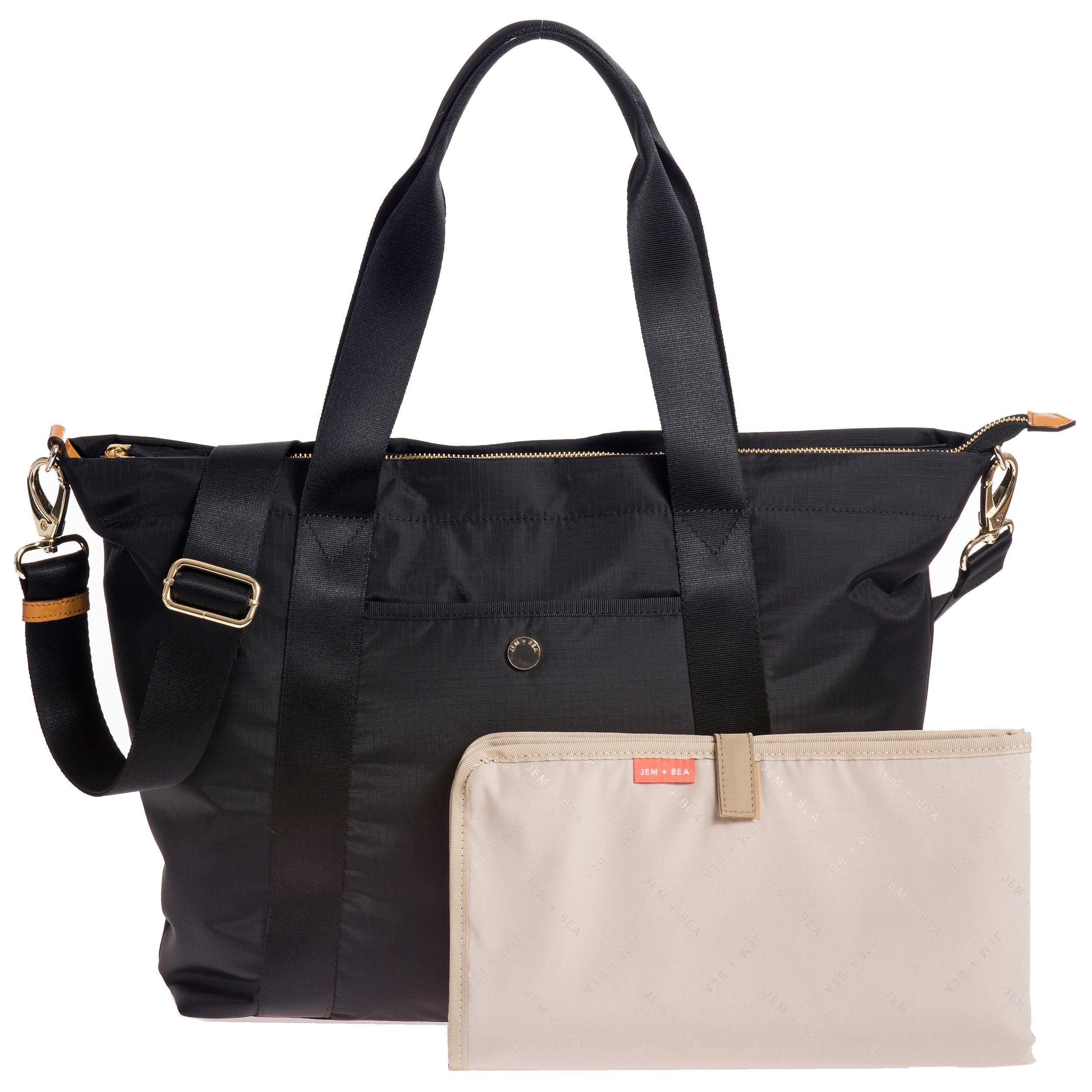 JEM + BEA Lola Tote Changing Bag, Black