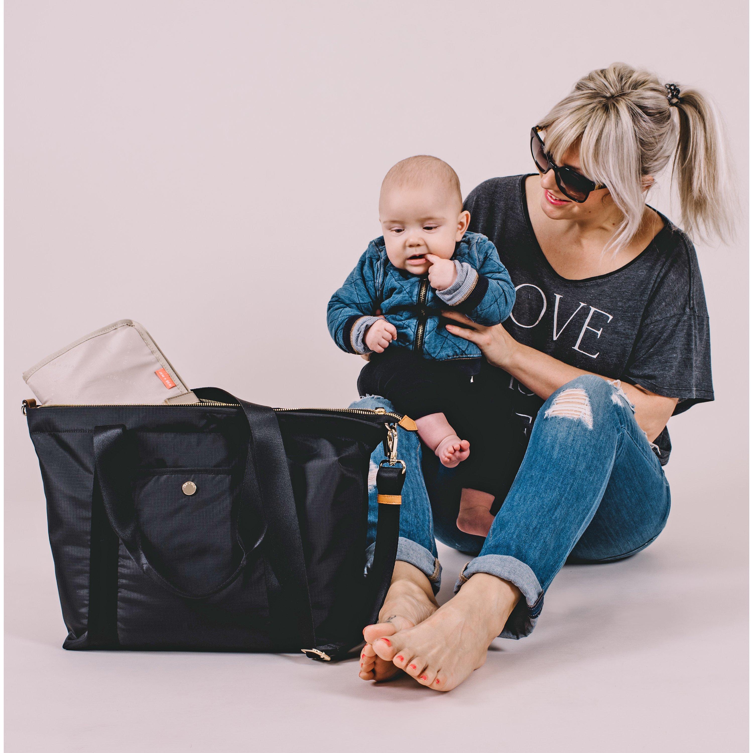 JEM + BEA Lola Tote Changing Bag, Black