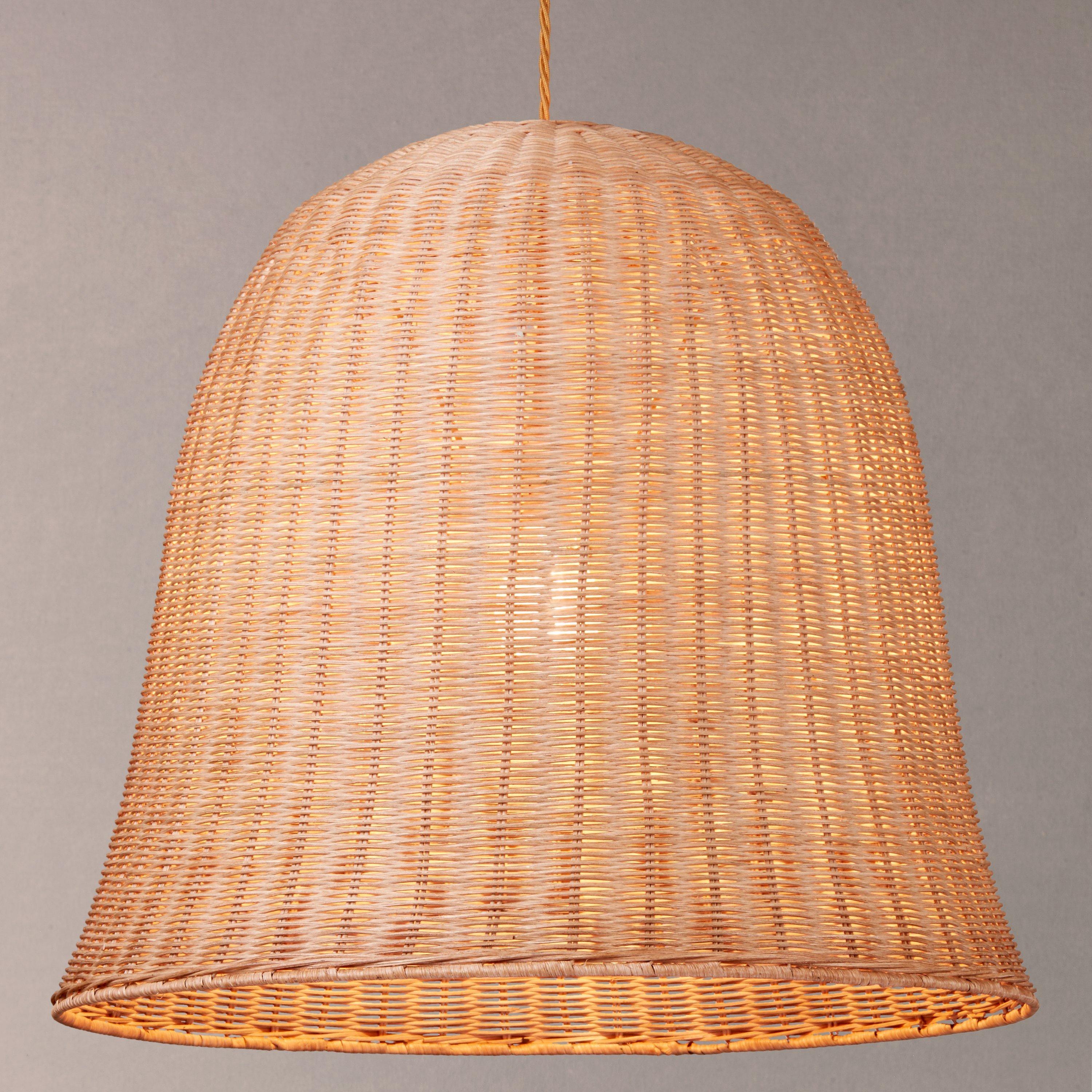 John Lewis Croft Collection Stanley Rattan Large Easy-to-Fit Ceiling ...