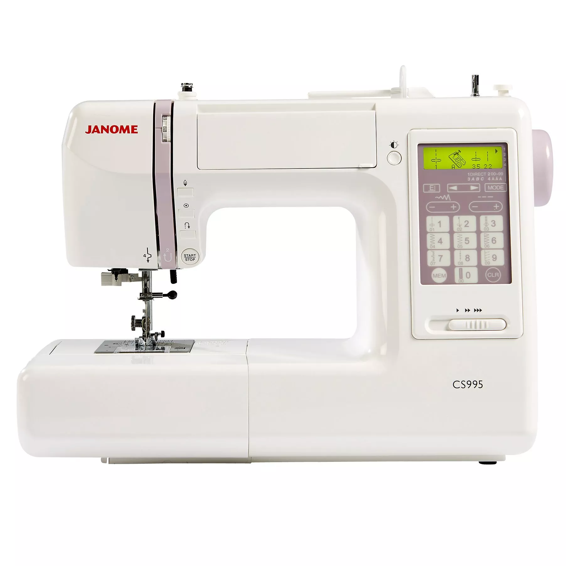 Janome CS995 Computerised Sewing Machine, White