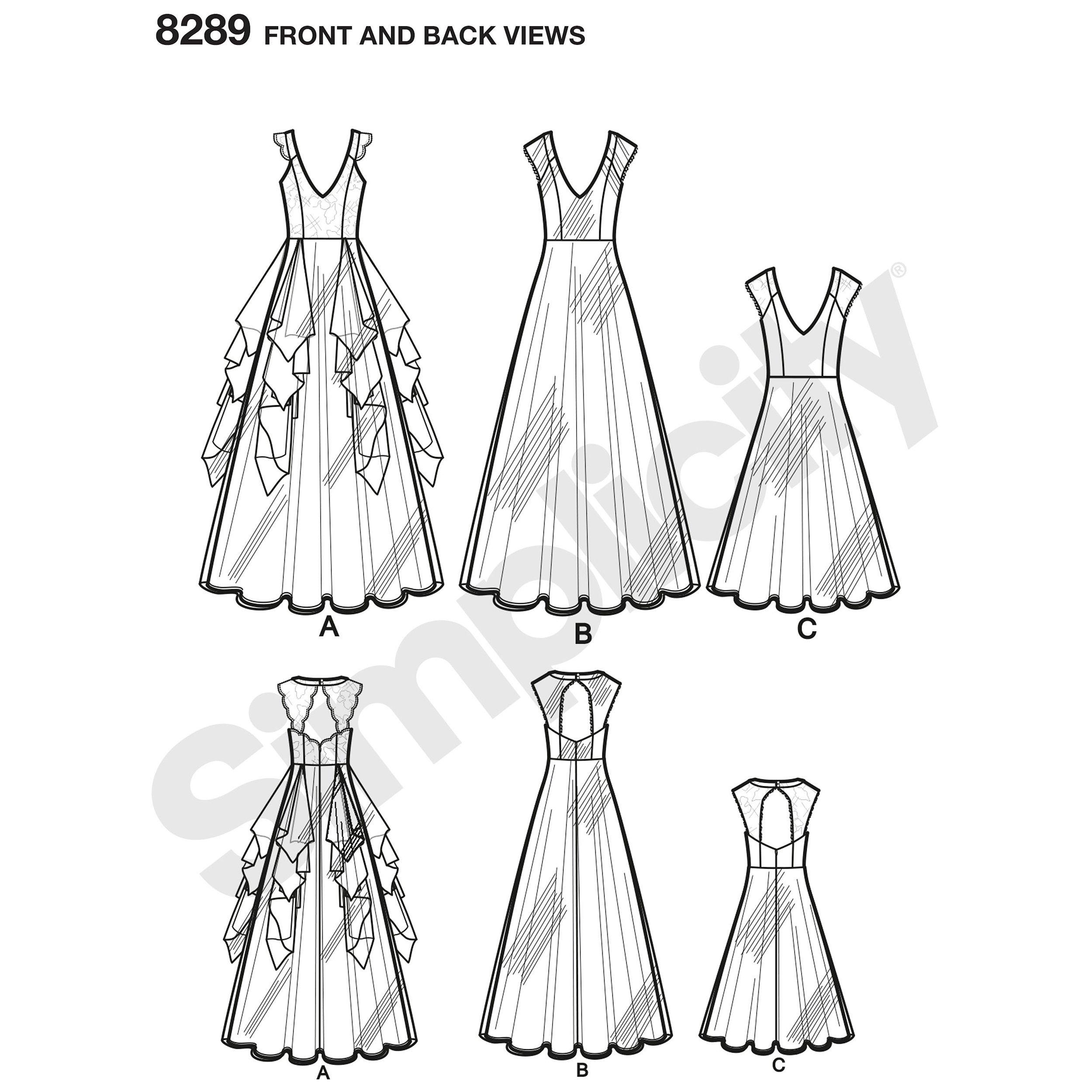 Simplicity Women's Dress Sewing Pattern, 8289, P5