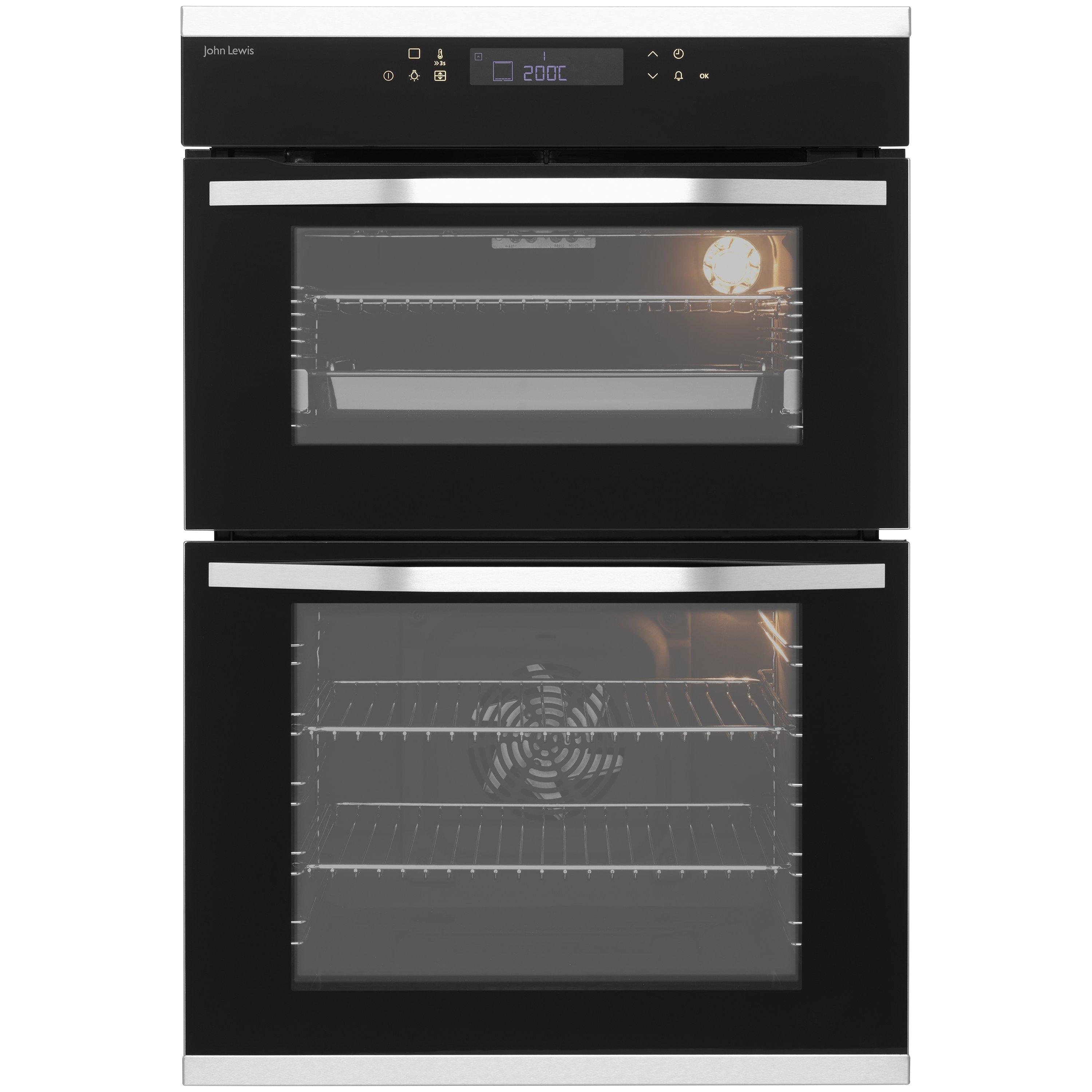 John Lewis Partners JLBIDO931X Built In Double Electric Oven Stainless Steel