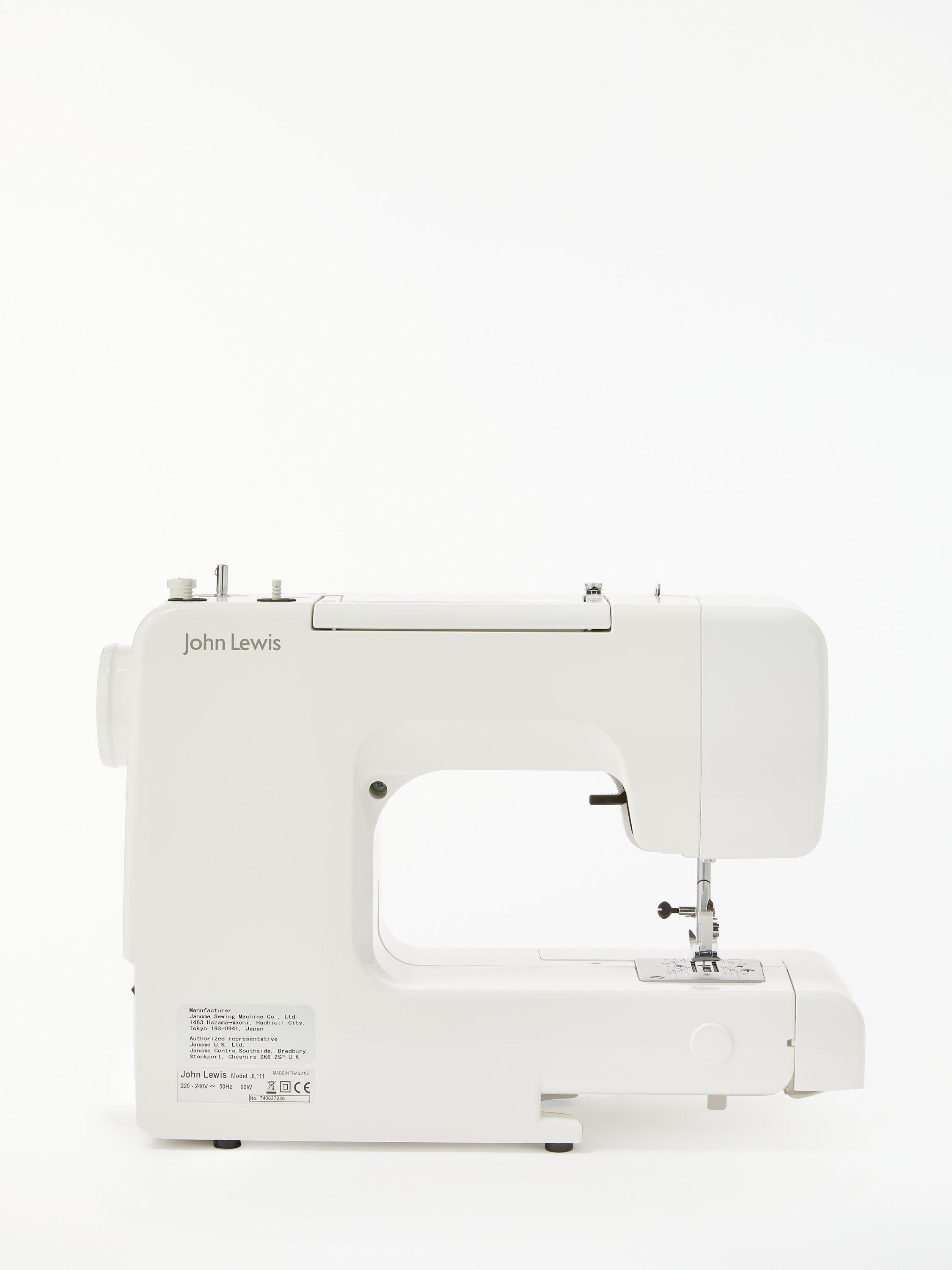John Lewis & Partners JL111 Daisy Chain Print Sewing Machine, White/Multi