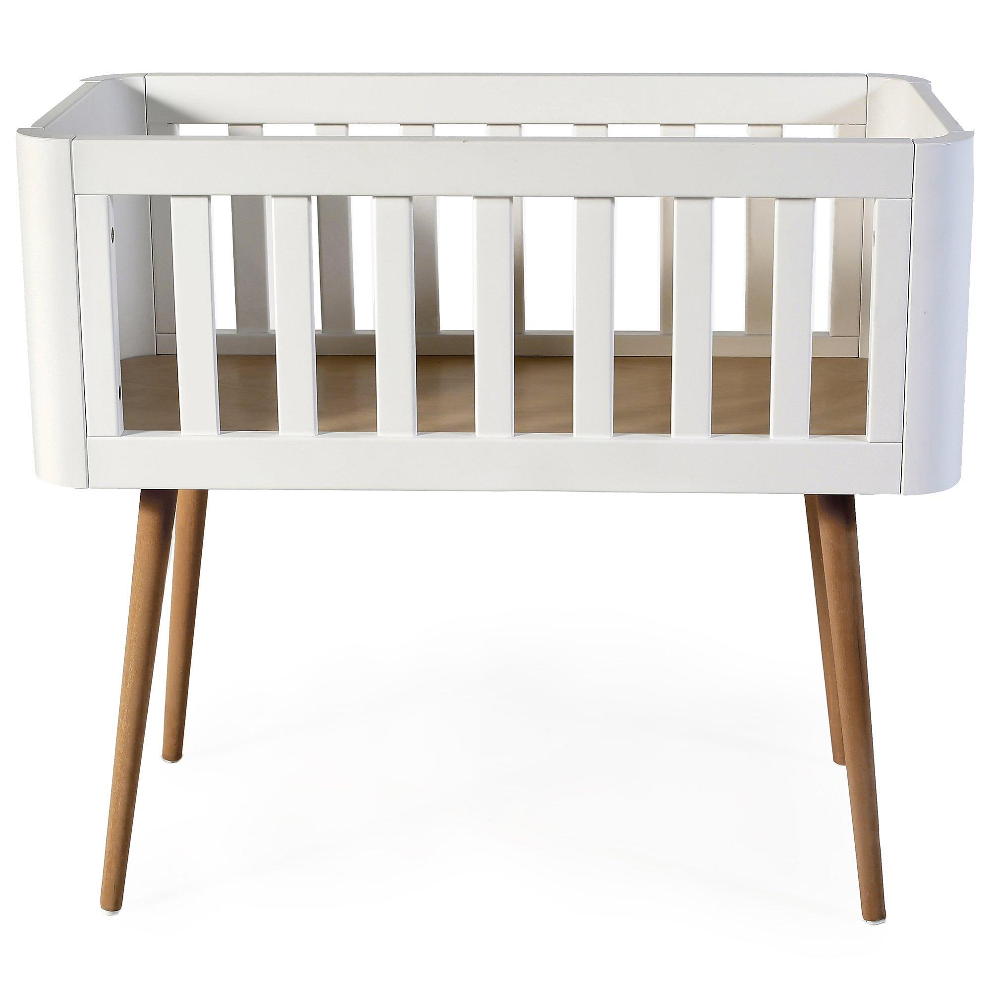 Troll Retro Crib, White/Wood