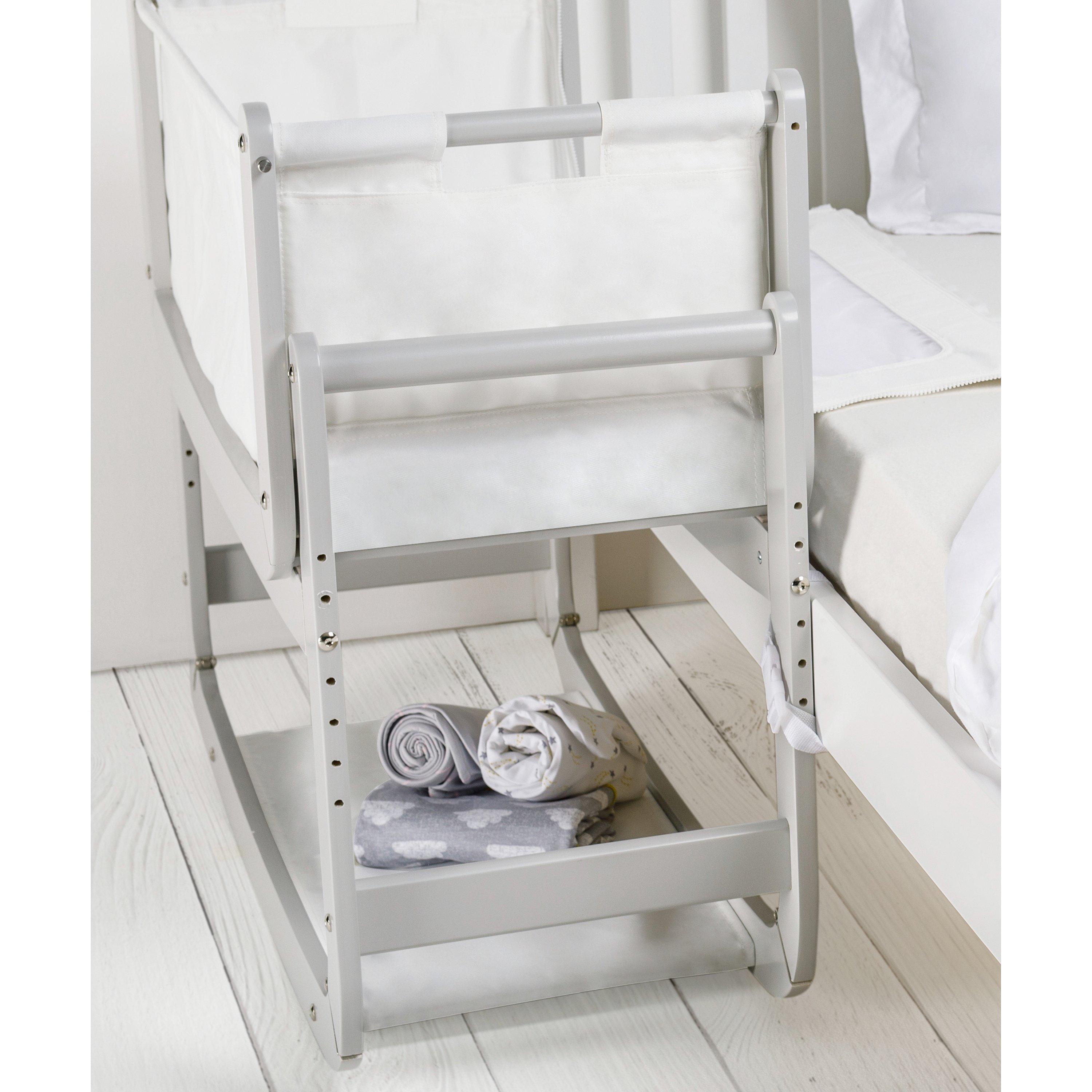 Snüz SnuzPod 2 3-in-1 Bedside Crib, Haze Grey