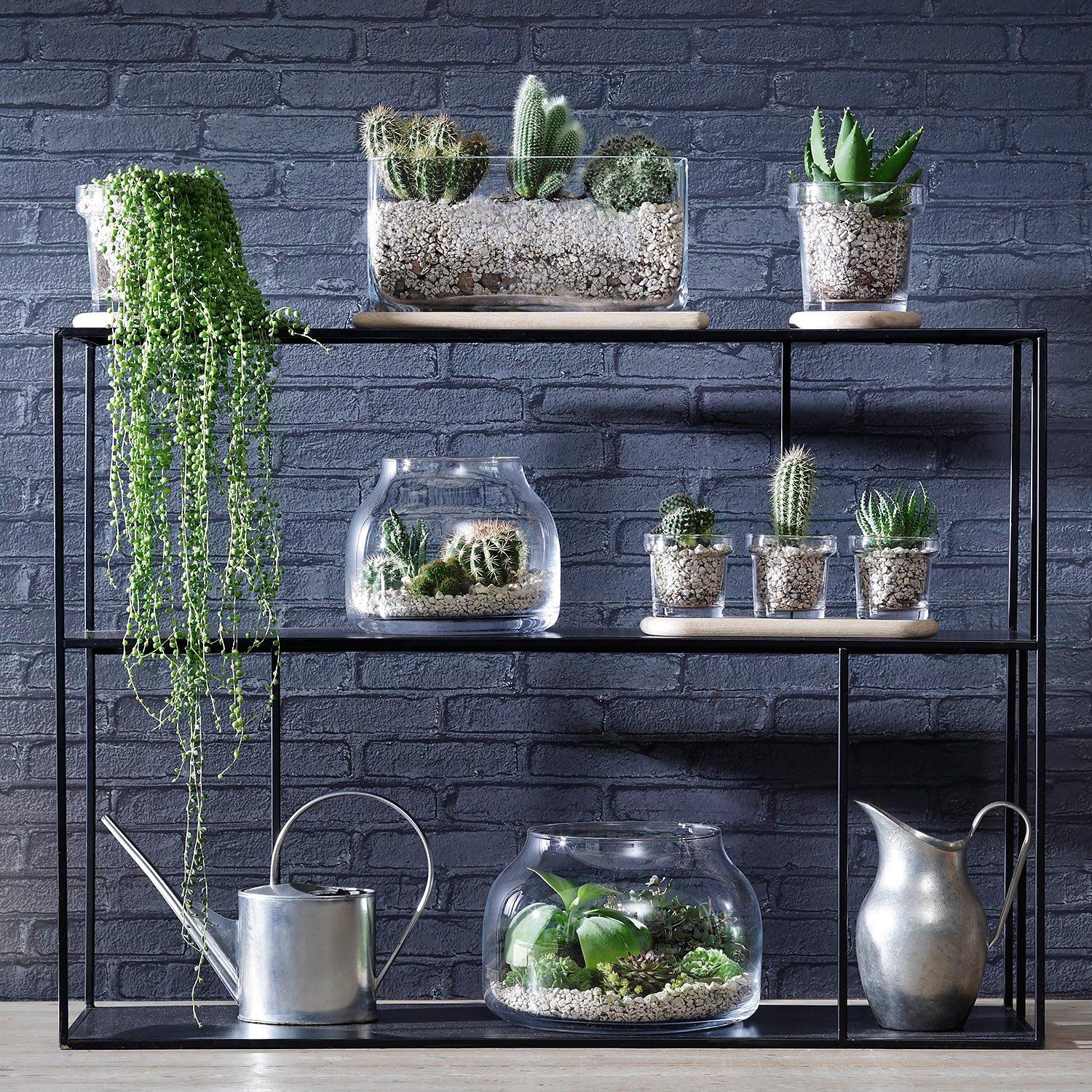 LSA International Plant Pot & Base, H16.5cm