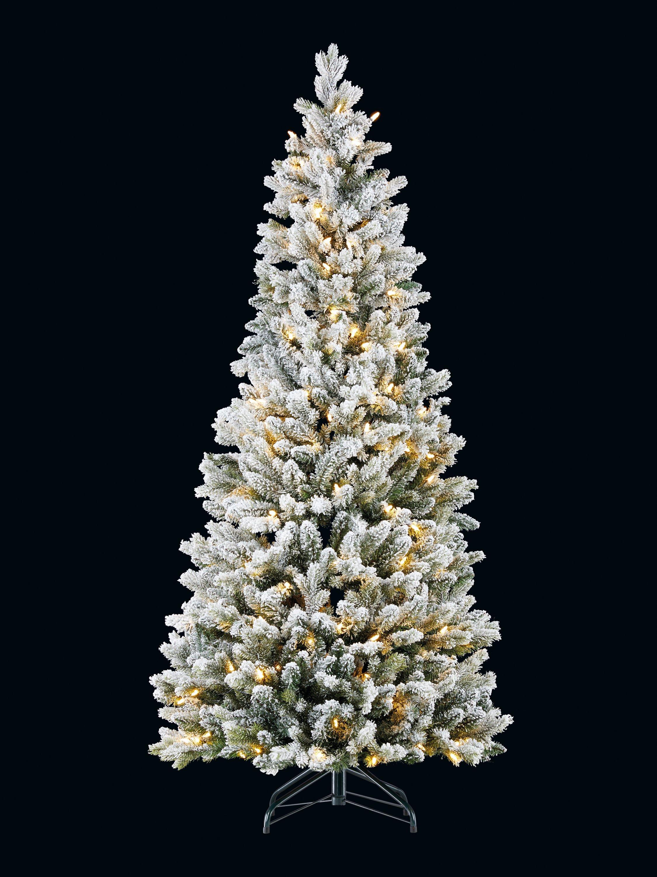 John Lewis & Partners Snowy Pop-up Pre-lit Christmas Tree, 6ft