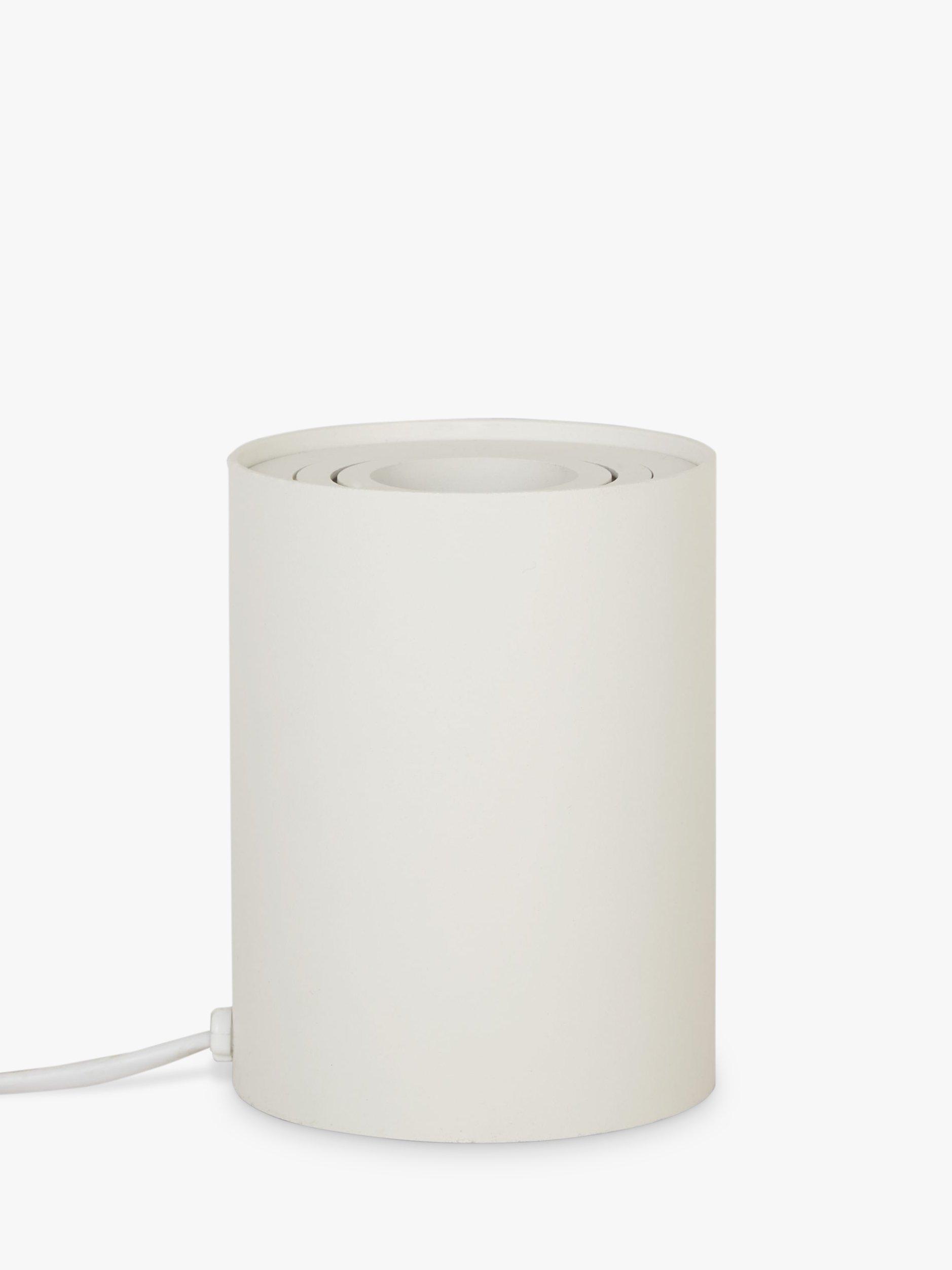 John Lewis & Partners Pitch Tilt LED Uplighter Table Lamp, White