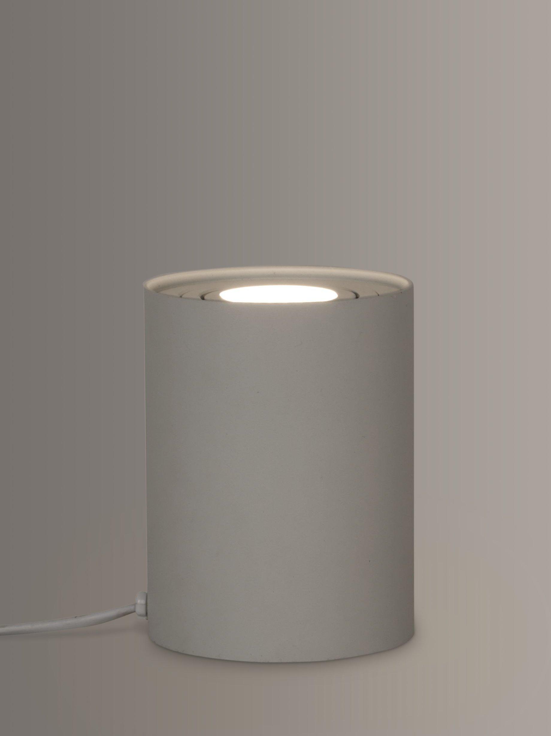 John Lewis & Partners Pitch Tilt LED Uplighter Table Lamp, White