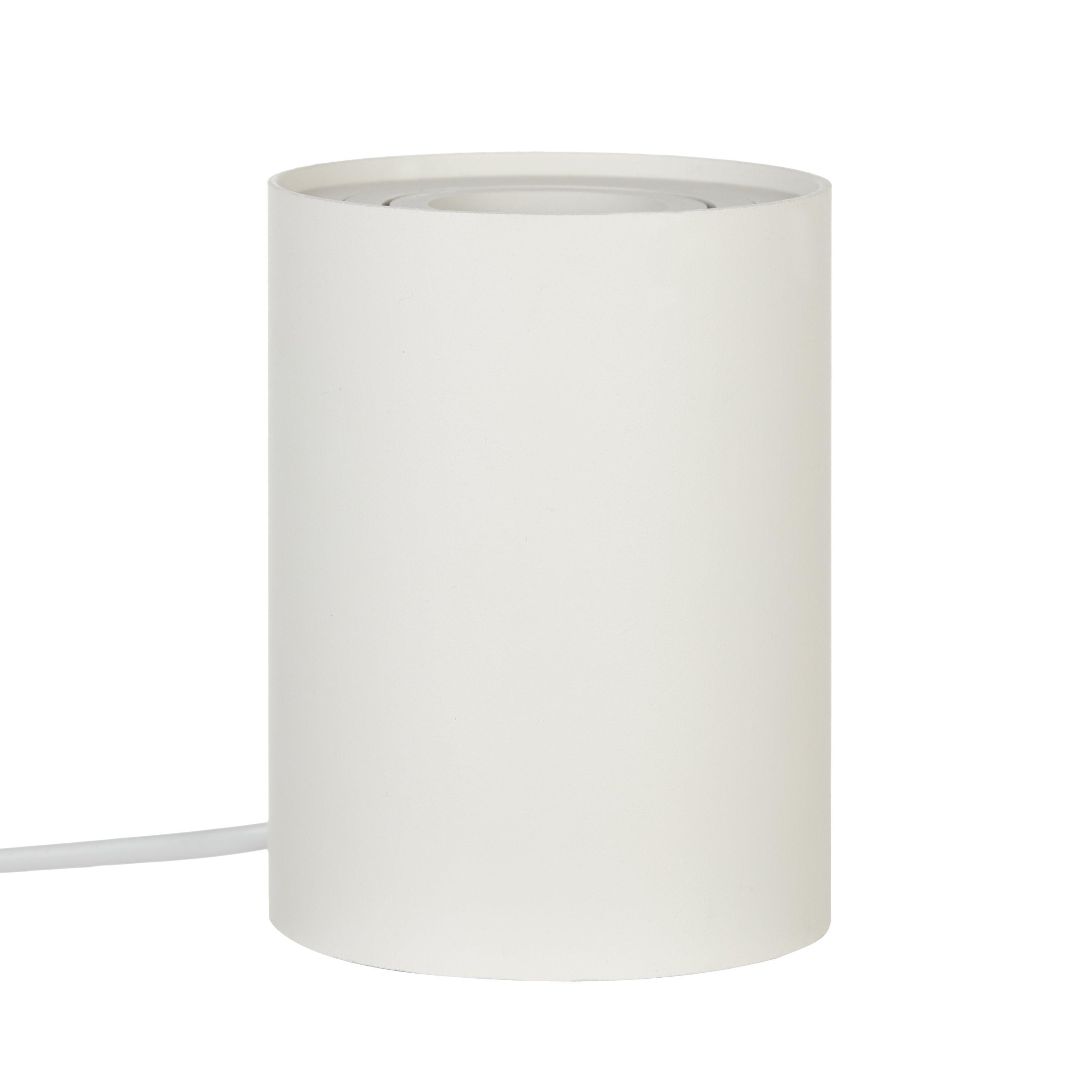 John Lewis & Partners Pitch Tilt LED Uplighter Table Lamp, White