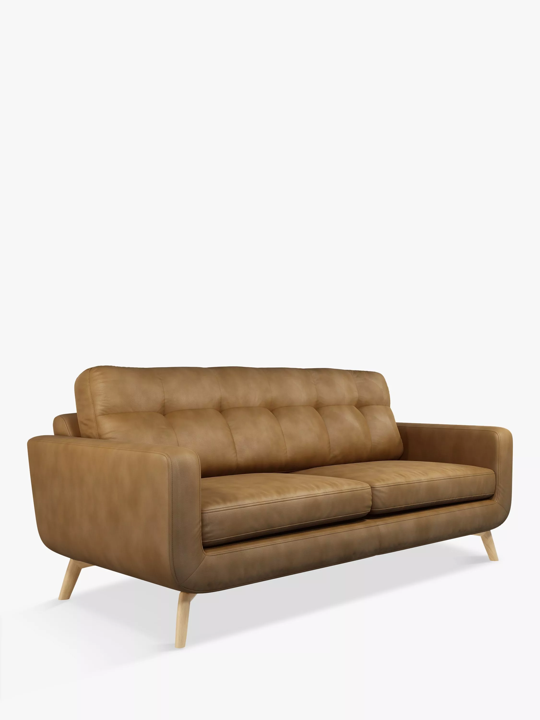 John lewis brown leather sofa store