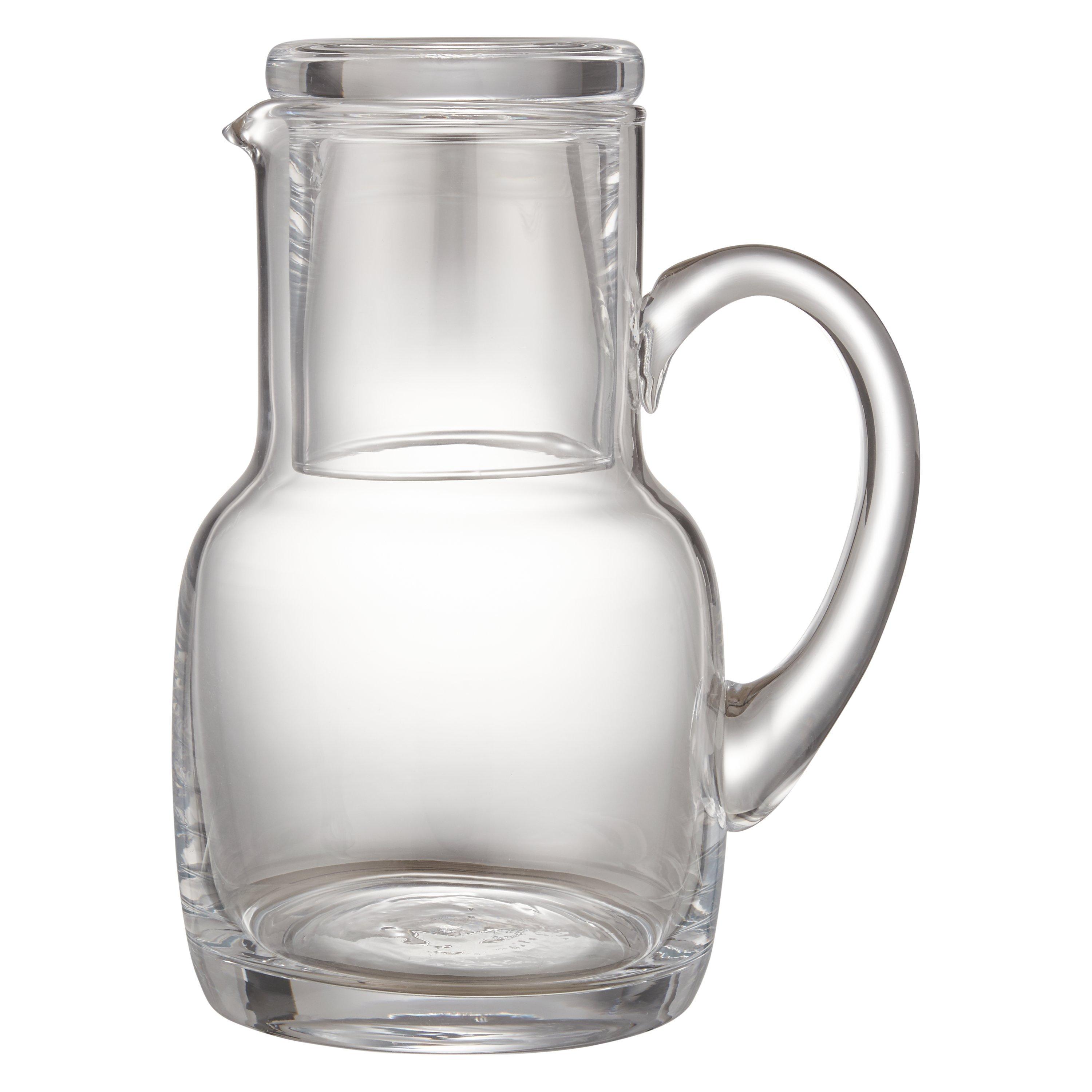John Lewis & Partners Serve Glass 800ml Carafe and Tumbler, Clear
