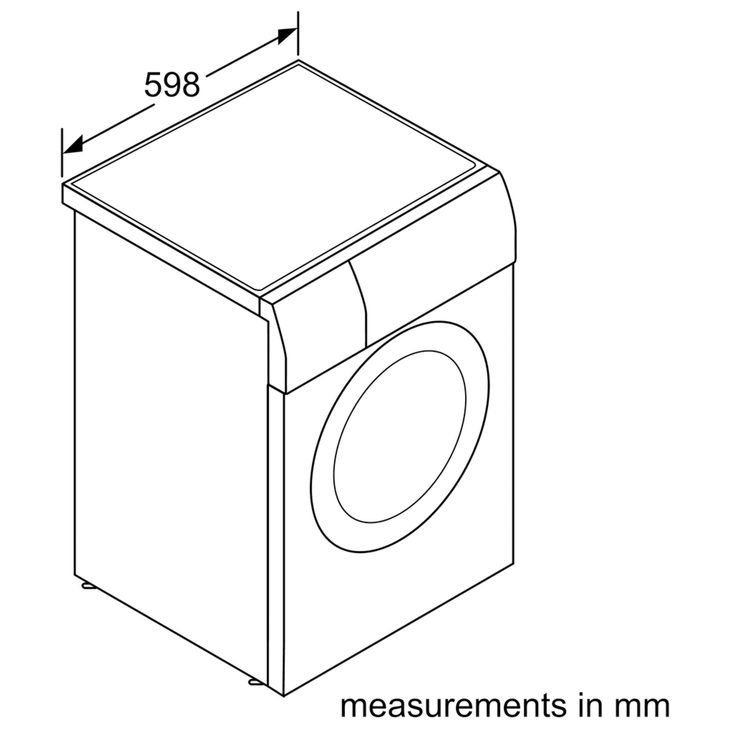 Siemens iQ500 WD15G422GB Freestanding Washer Dryer, 7kg/4kg Load ...