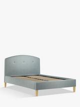 John Lewis Emily Upholstered Bed Frame Double Cotton Effect Beige