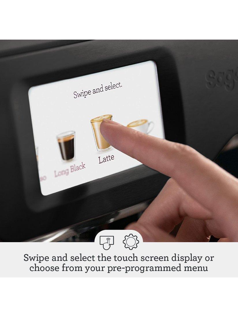 Sage Oracle Touch Fully Automatic Bean-to-Cup Coffee Machine, Black Truffle Sage Oracle Touch Fully Automatic Bean-to-Cup Coffee Machine, Black Truffle